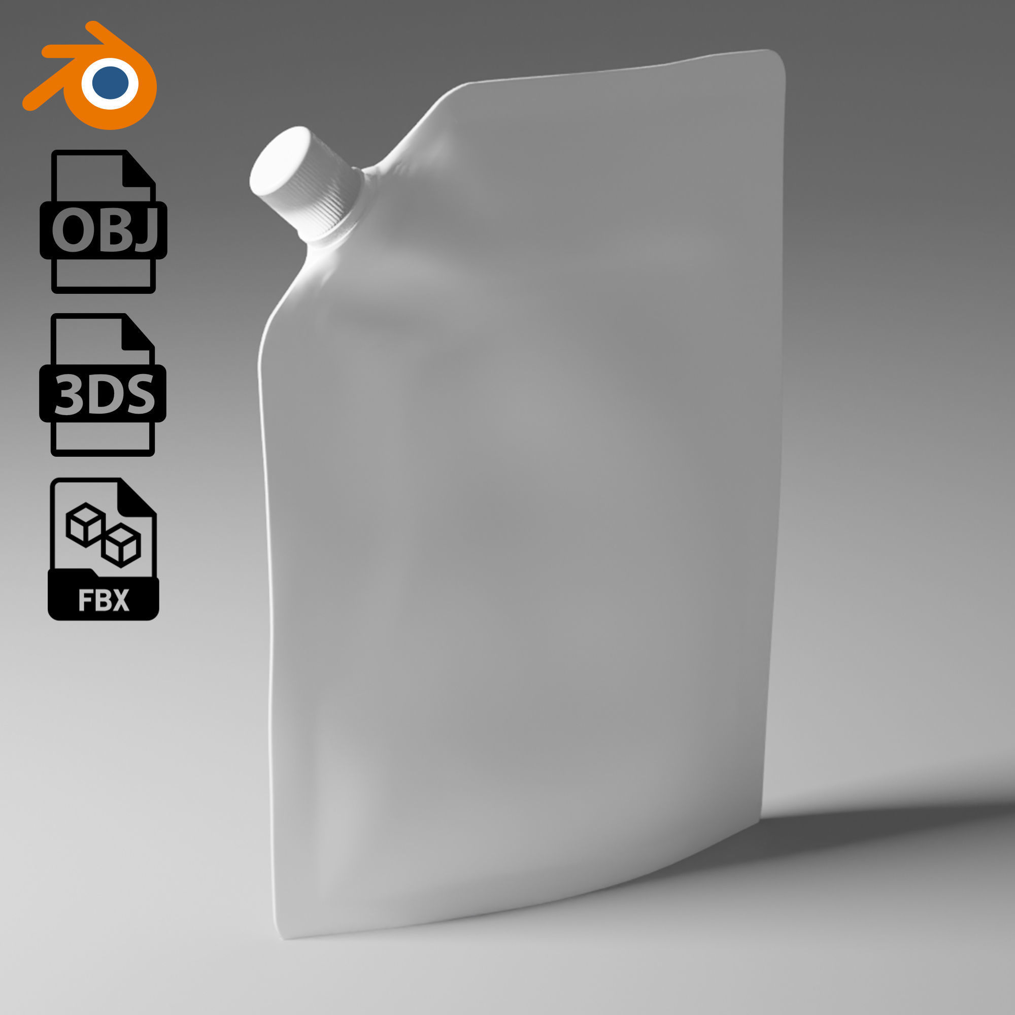 Sachet with spout 3D model | CGTrader