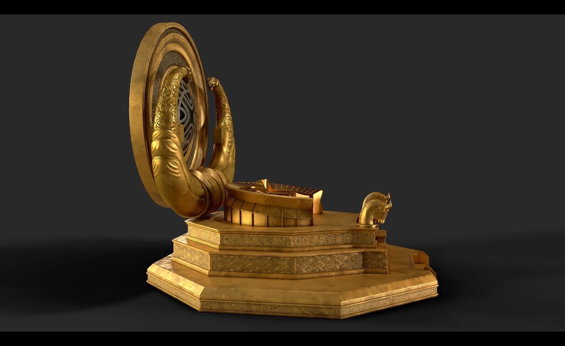 3D model Thor Ragnarok Throne VR / AR / low-poly | CGTrader