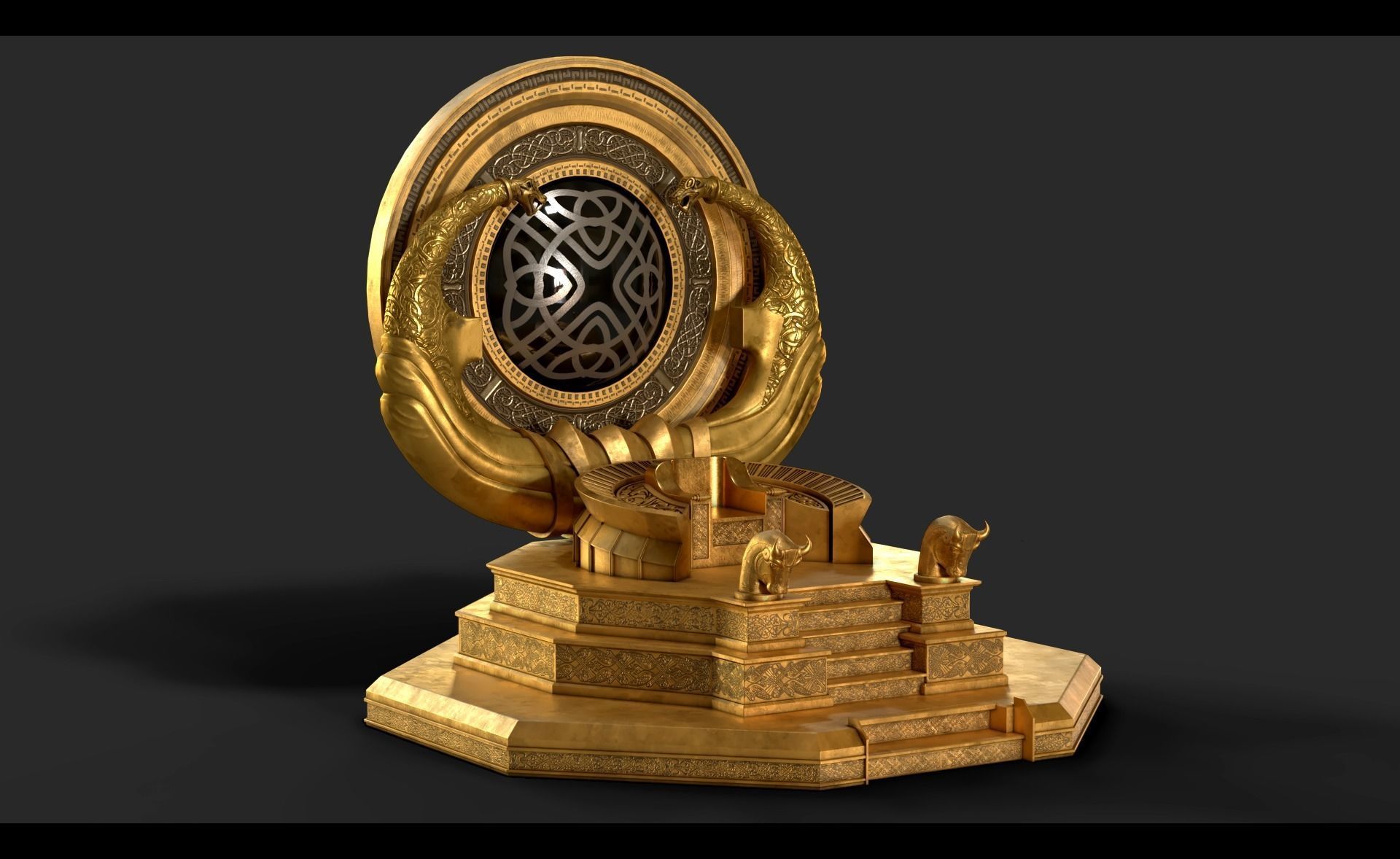 3D model Thor Ragnarok Throne VR / AR / low-poly | CGTrader