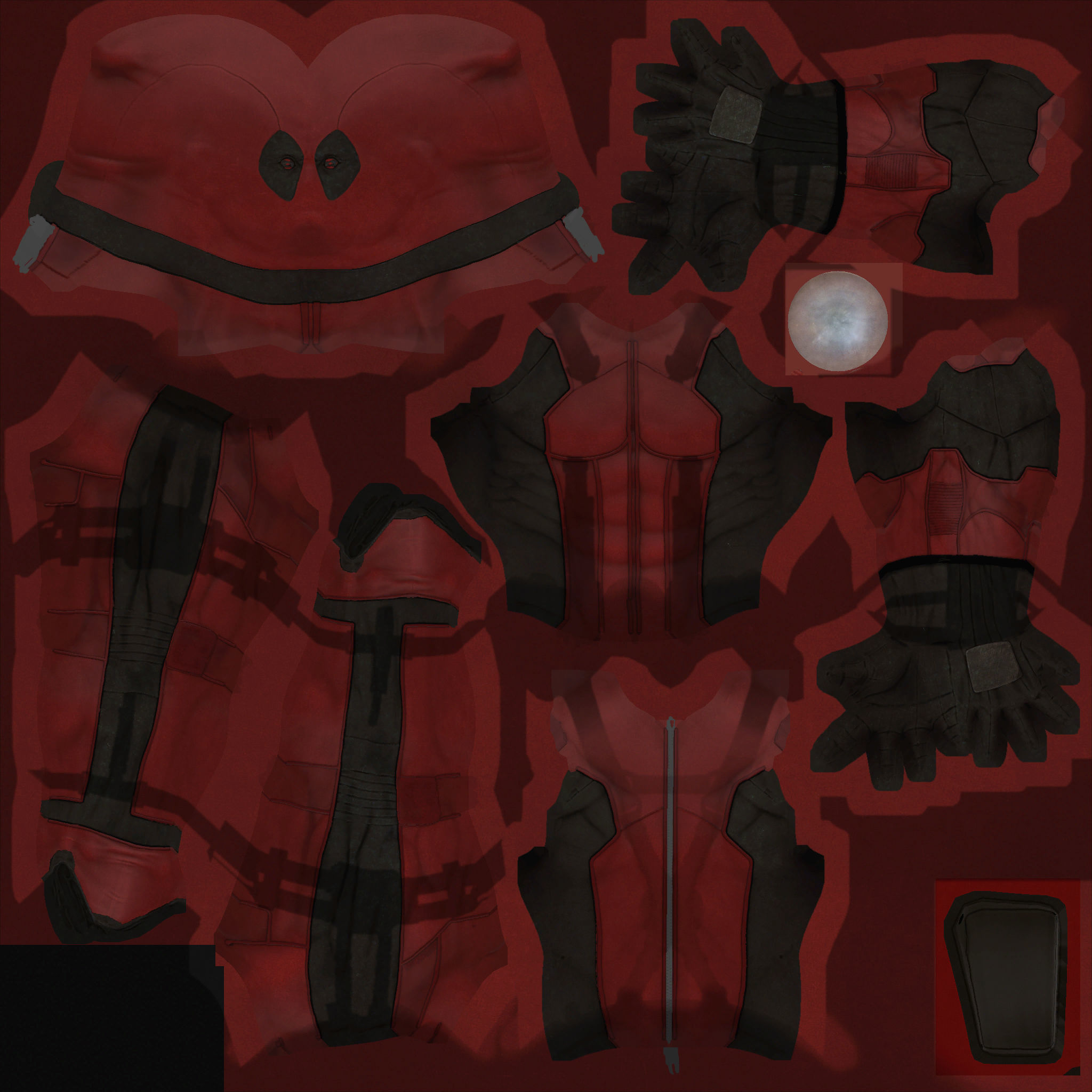 CHR Deadpool Body free 3D model | CGTrader