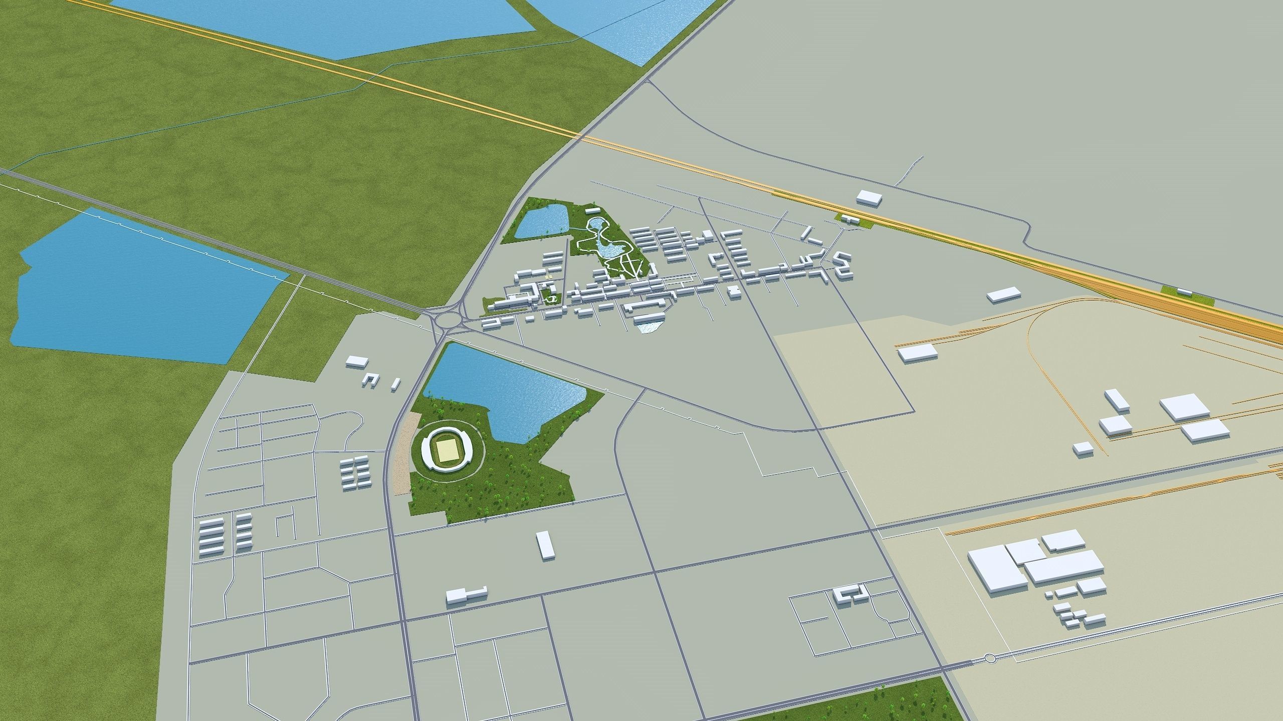 Daqing Heilongjiang China 120km free VR / AR / low-poly 3D model | CGTrader