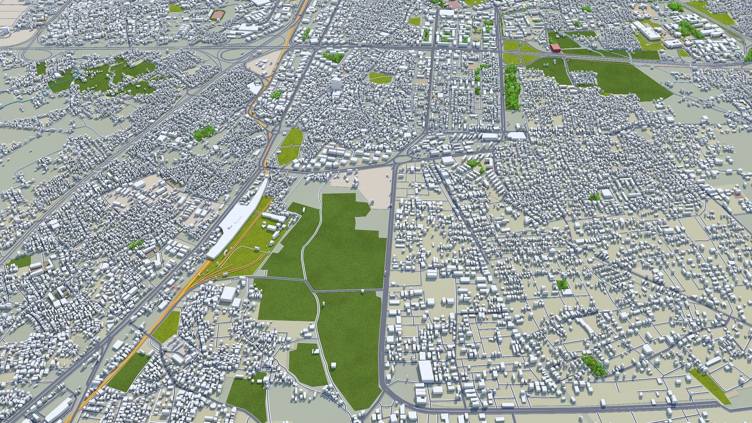 3D model Damascus Syria 40km AI VR / AR / low-poly | CGTrader