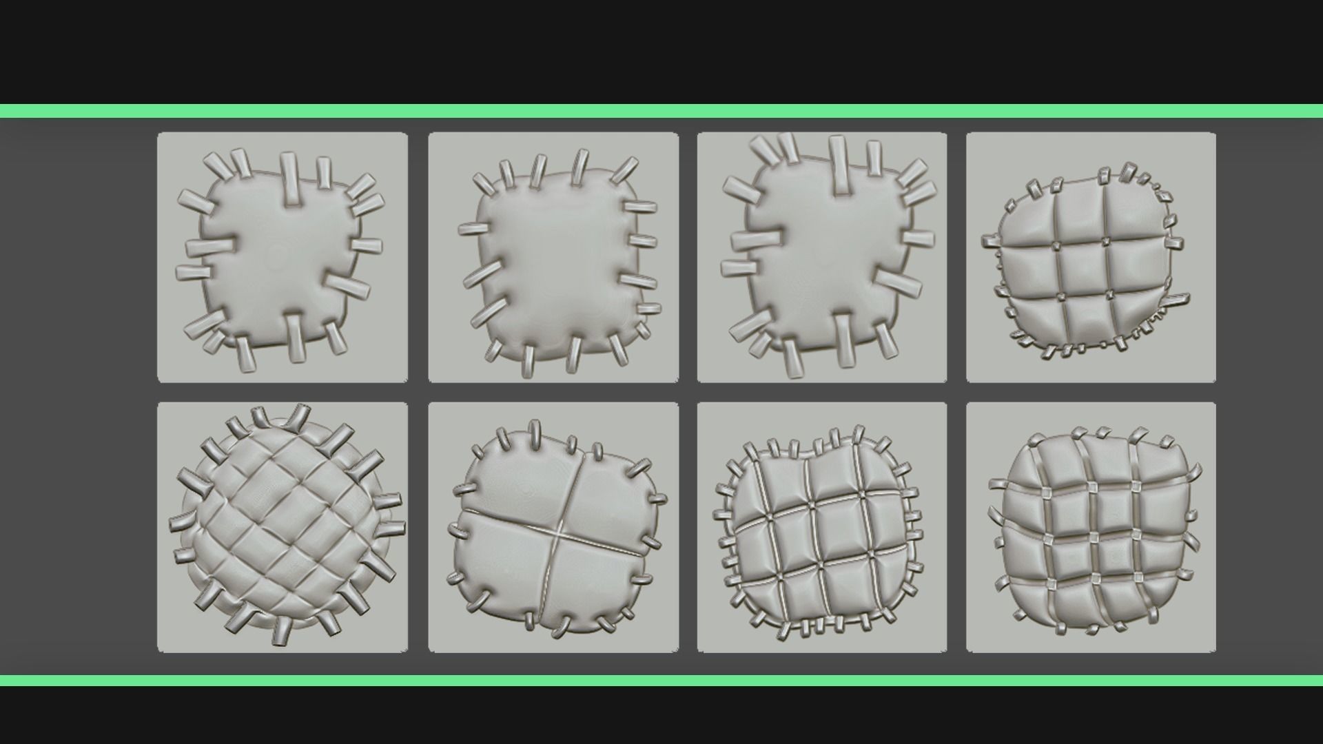 Stylized Rivets and Fabrics 3D model | CGTrader