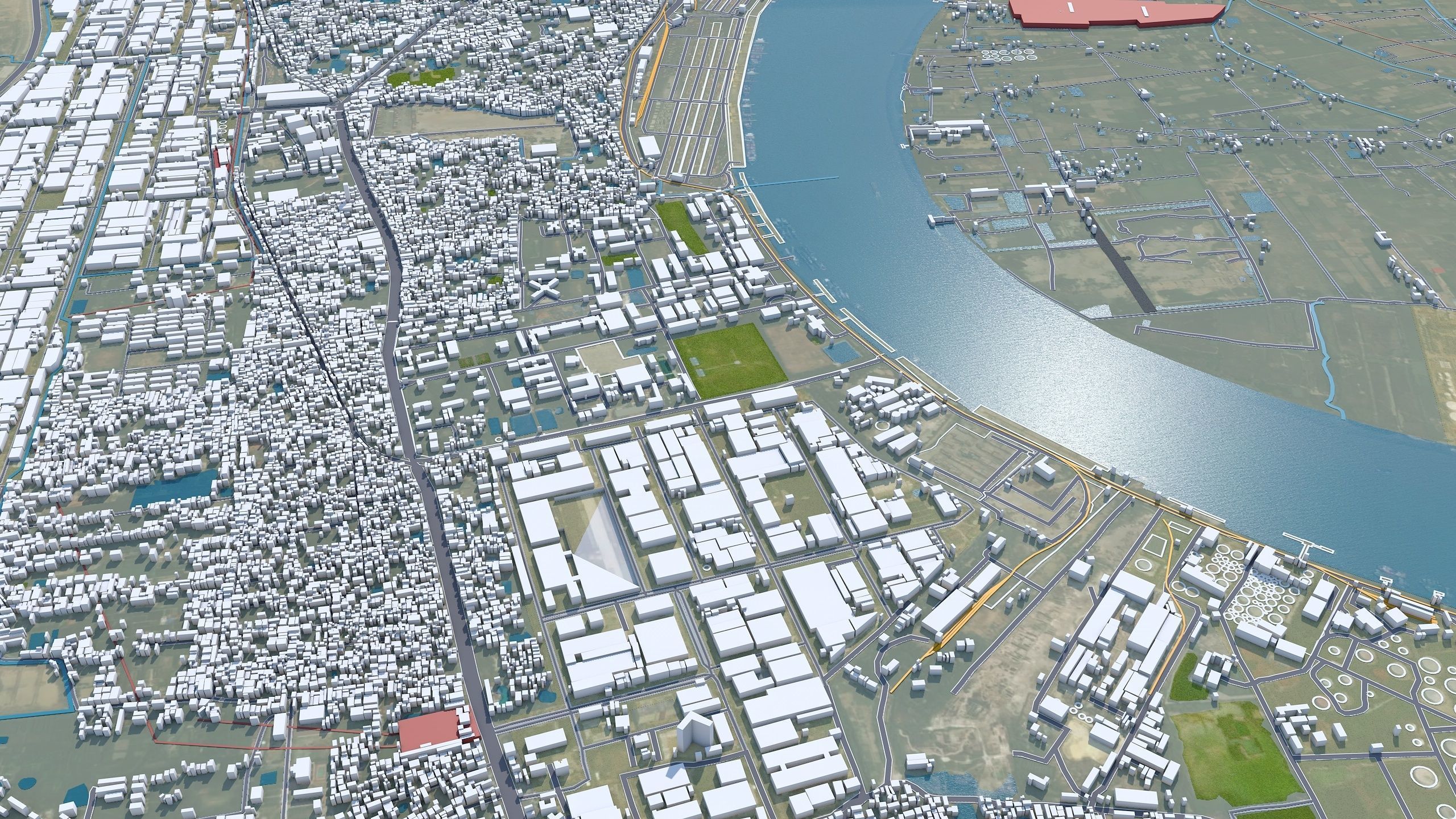 3D model Chittagong Bangladesh 30km VR / AR / low-poly | CGTrader
