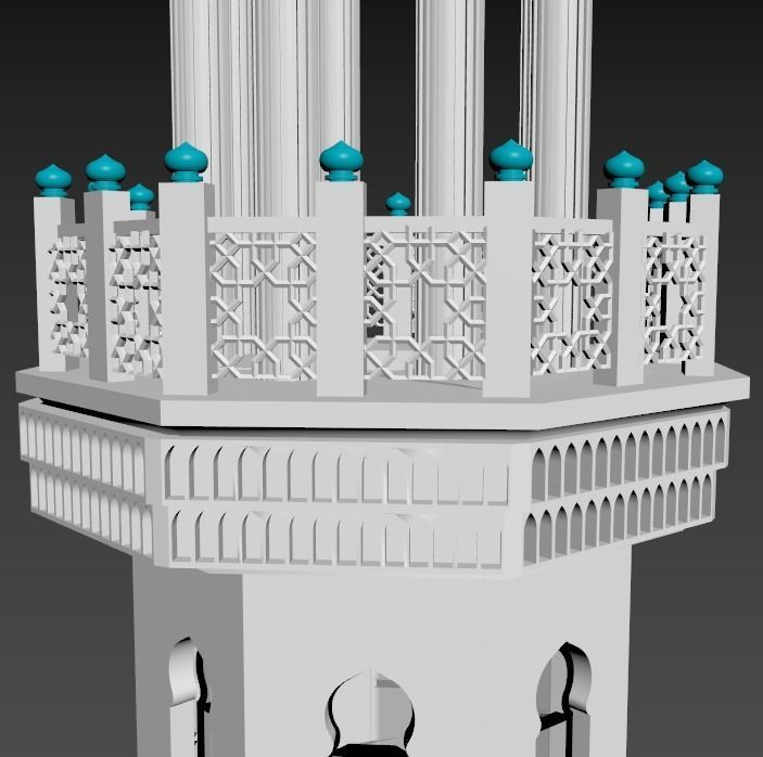 minaret free 3D model | CGTrader