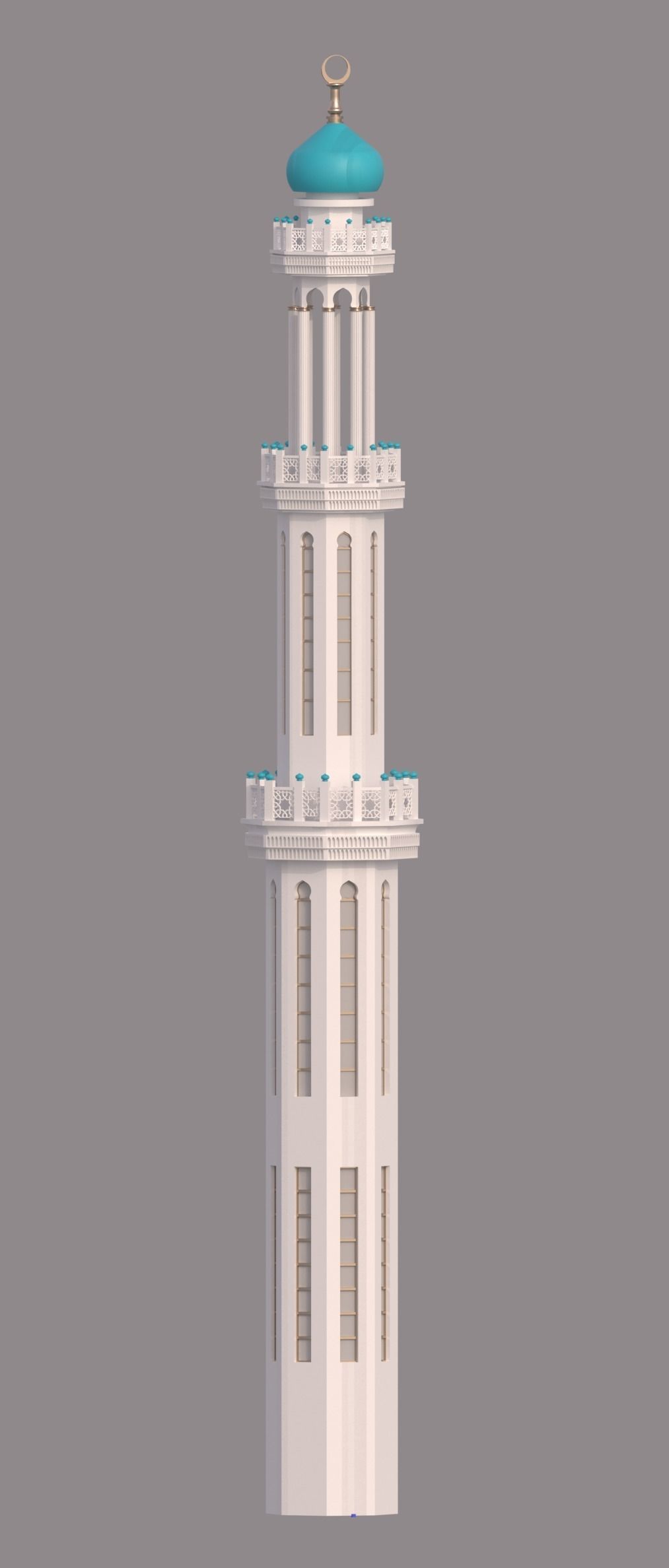 minaret free 3D model | CGTrader