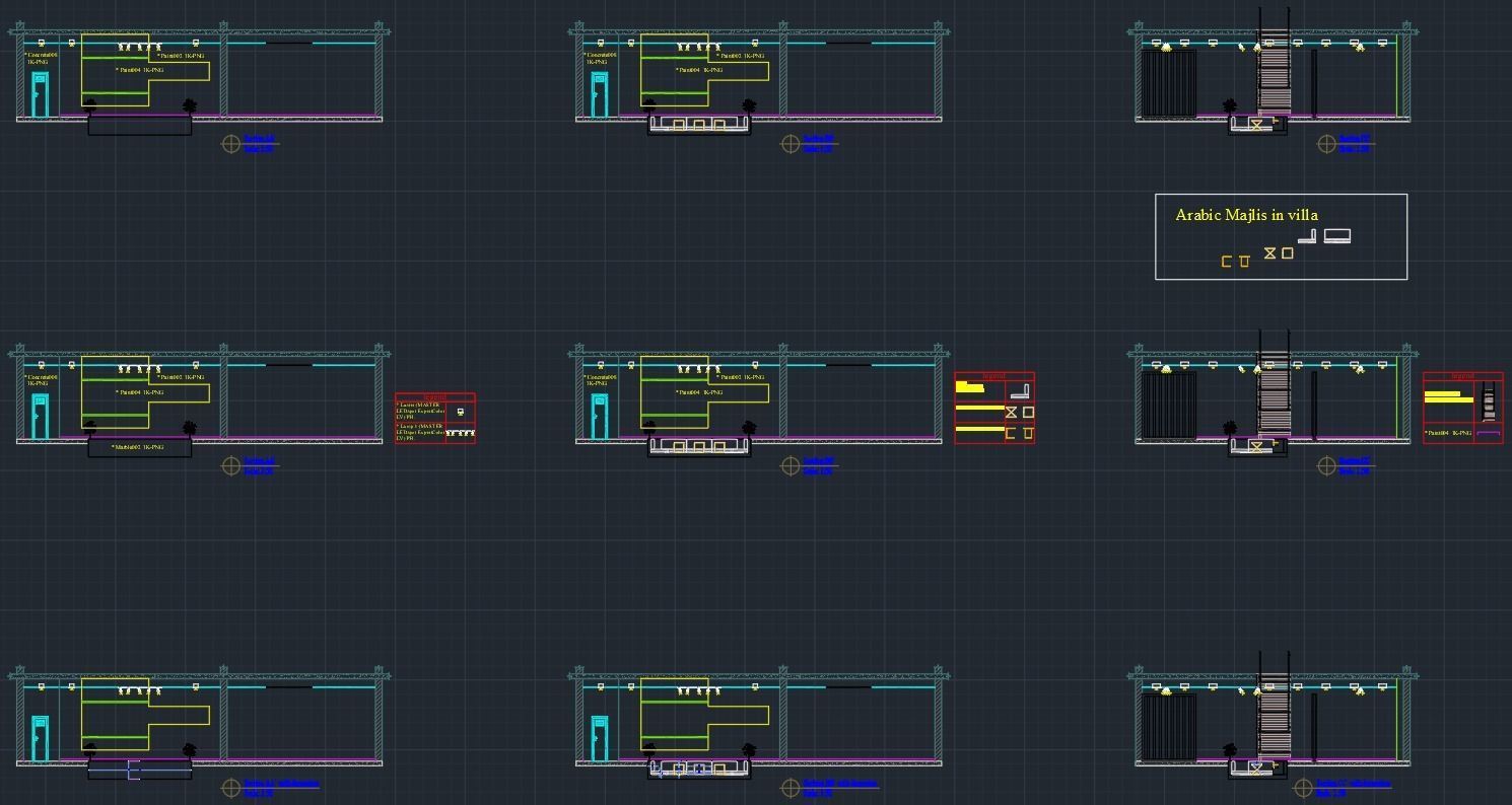 Arabic majlis area inside the villa 3D model | CGTrader