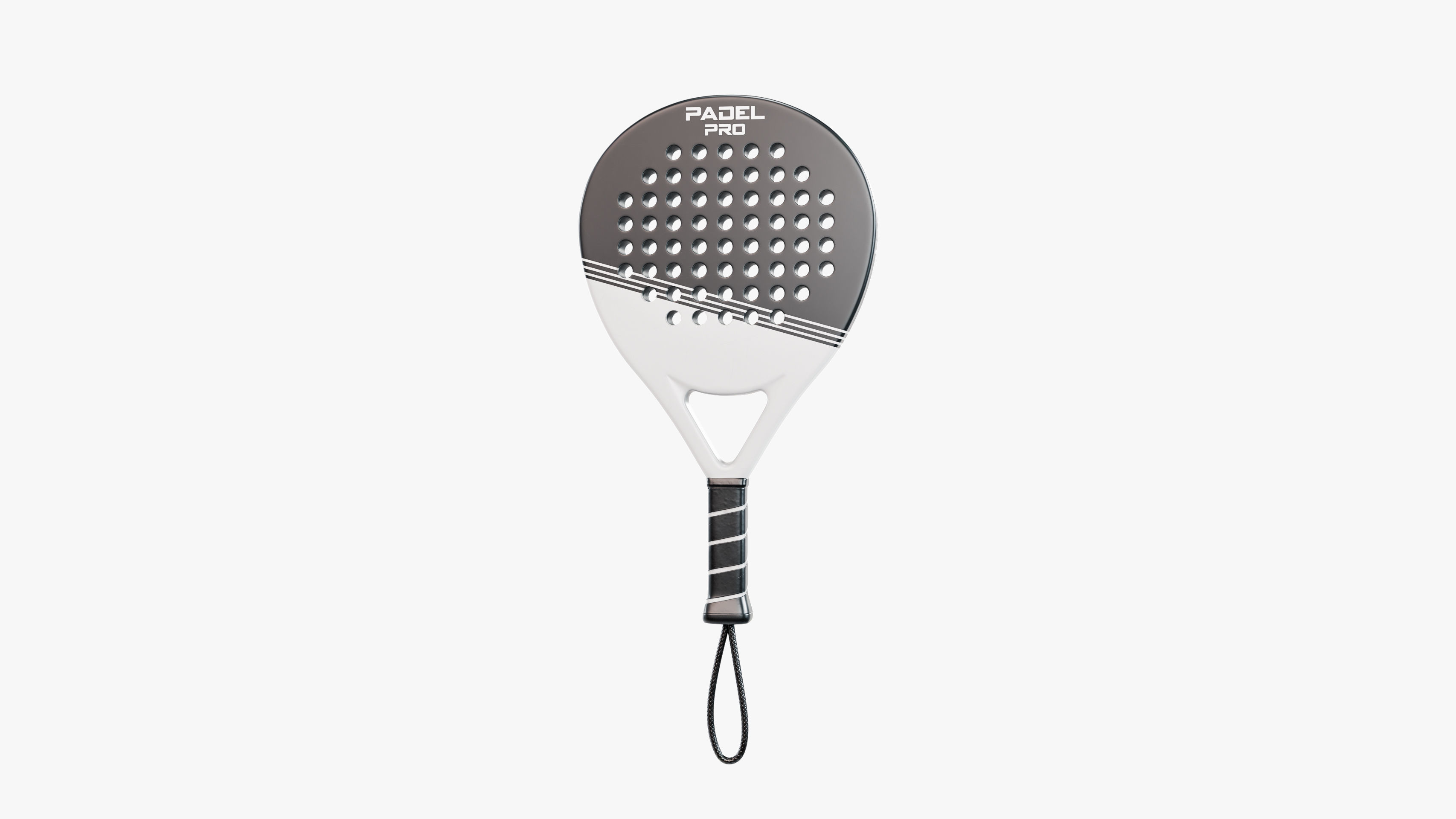 Padel Racket - Round 3D model | CGTrader