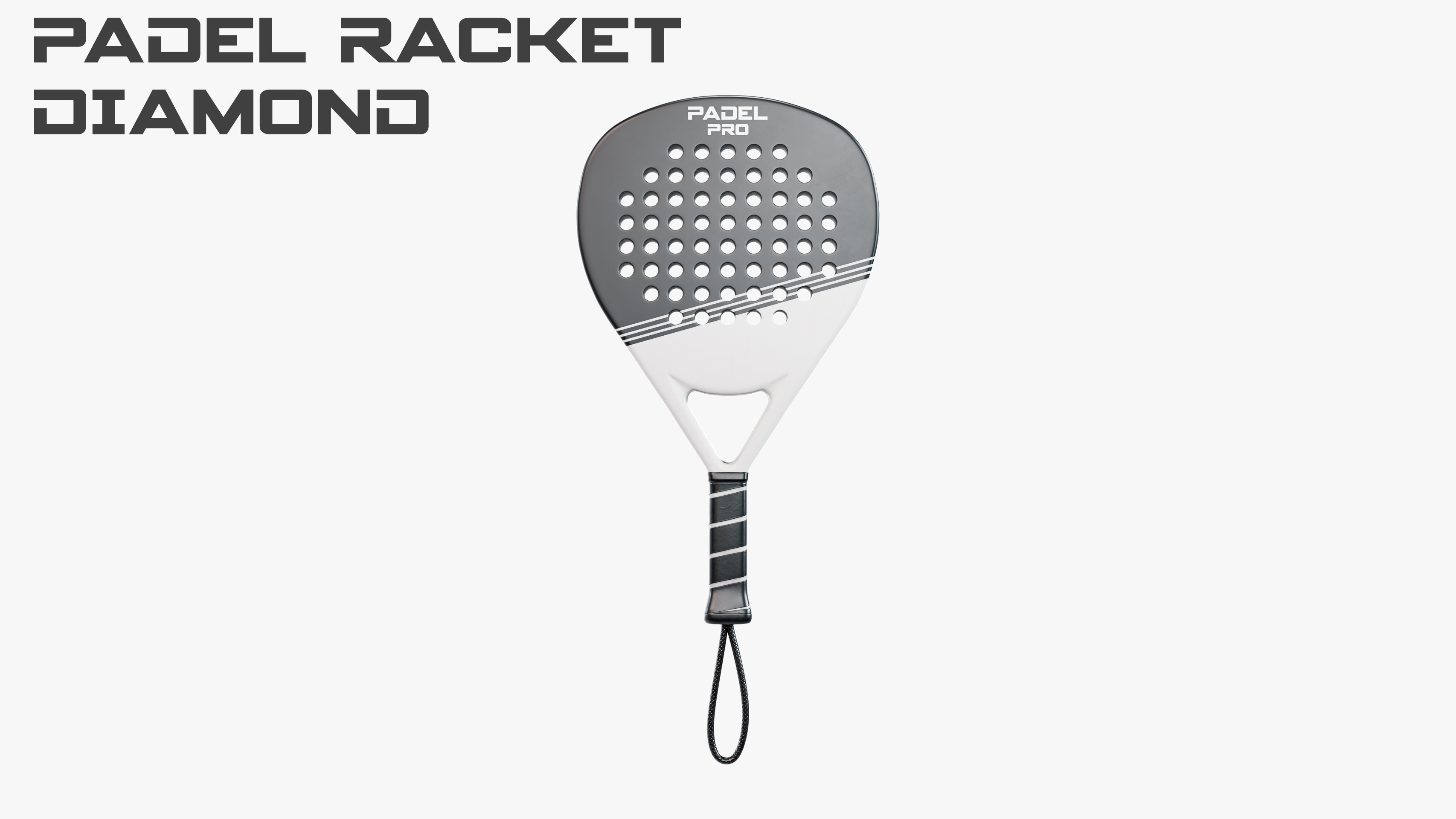 Padel Racket - Diamond 3D model | CGTrader