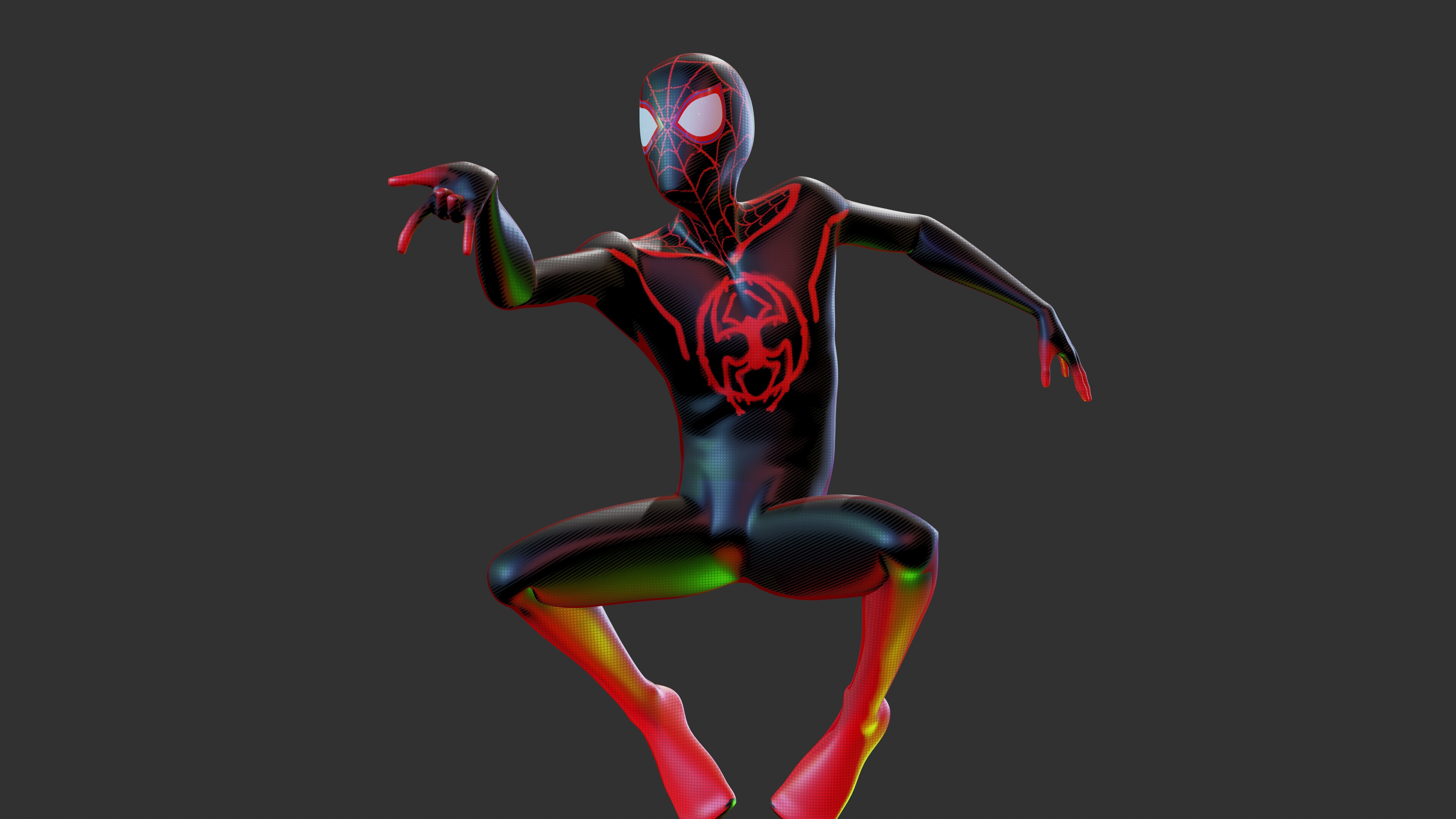 Spiderman into the spider verse Shader Texture | CGTrader