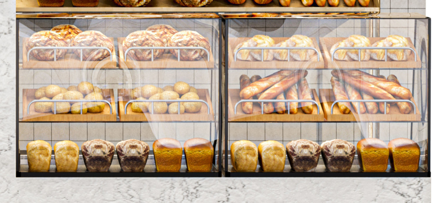 Bakery with pastries and desserts 3 3D model | CGTrader