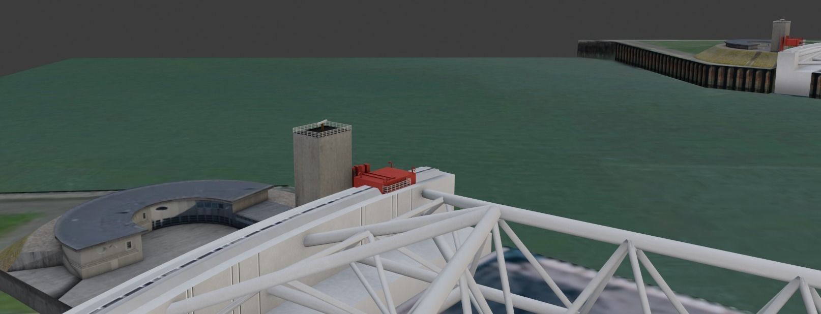 3D model Maeslantkering storm surge barrier 3d model VR / AR / low-poly ...