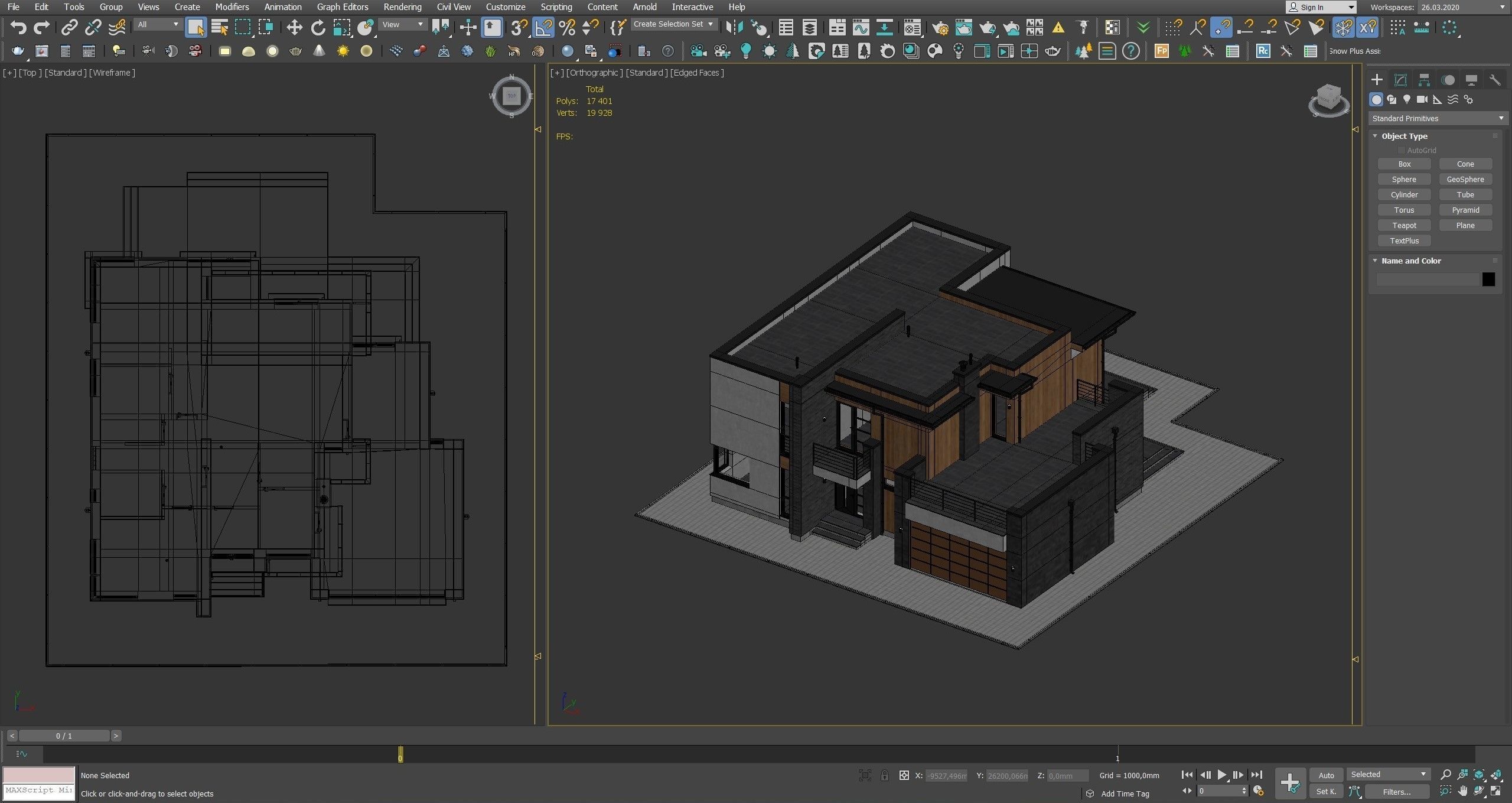 Modern house with floor plans 3D model | CGTrader