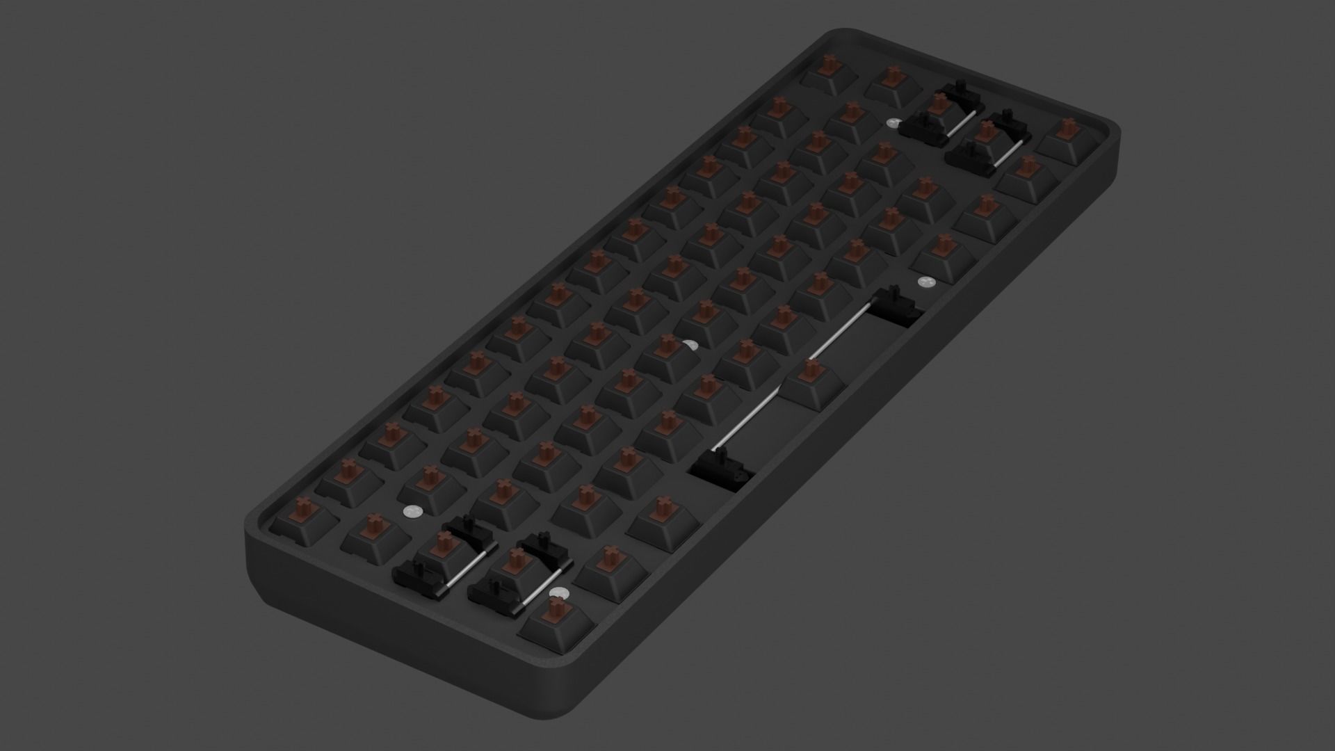 60 RGB Keyboard 3D model | CGTrader