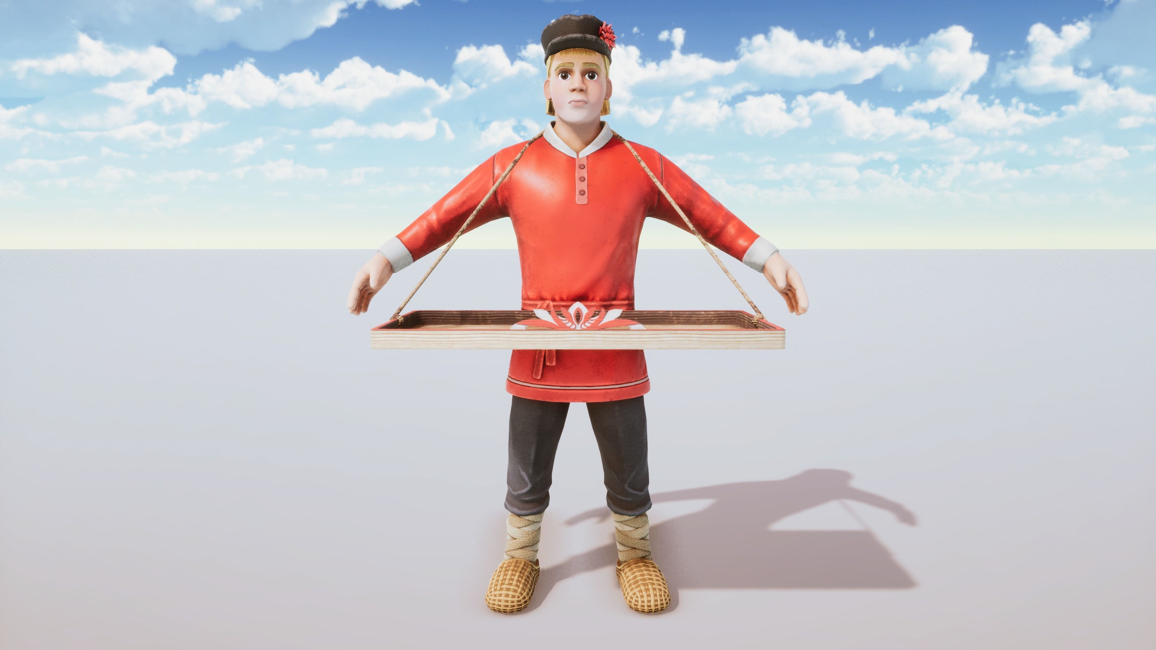 3D model Stylized Character Street Dealer Rigged with Shape Keys VR ...