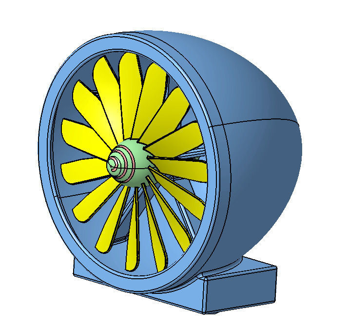DESKTOP PROPELLER ASSEMBLY 3D model 3D printable | CGTrader