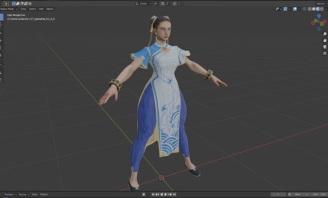3D model Chun-Li SF6 VR / AR / low-poly | CGTrader