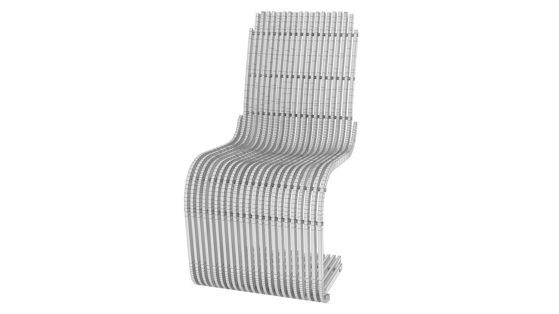 Parametric Chair 02 3D model | CGTrader