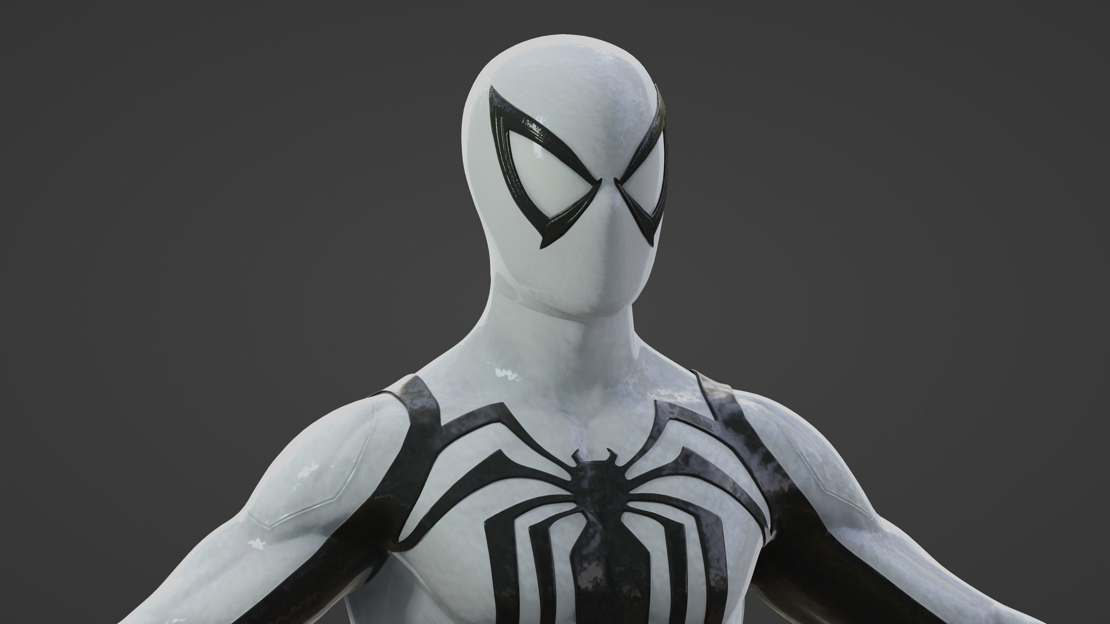 Anti Venom Marvels Spider-man 2 MSM2 Antivenom Suit 3D model rigged ...