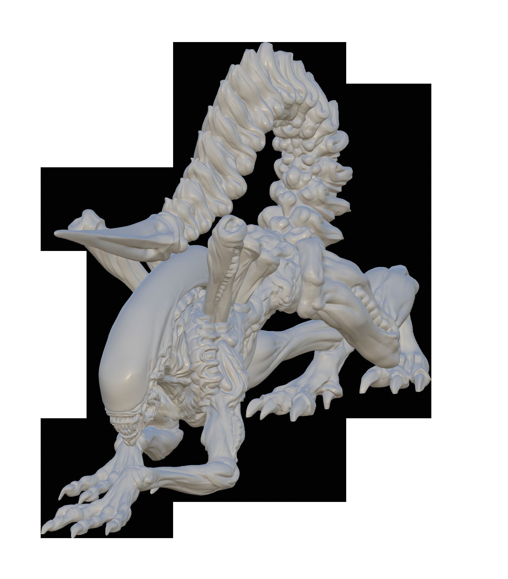 Alien Xenomorph 3D model 3D model 3D printable | CGTrader