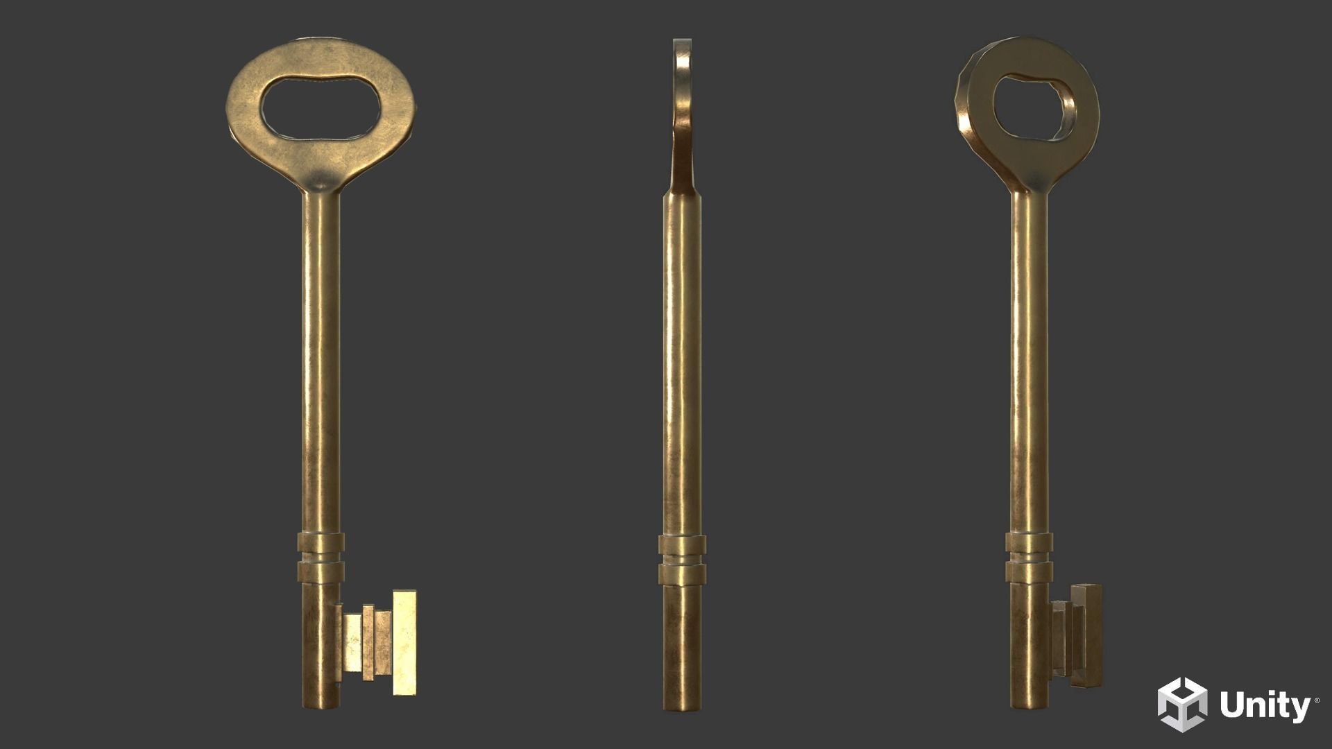 3D model Bronze key Low-poly 3D model VR / AR / low-poly | CGTrader