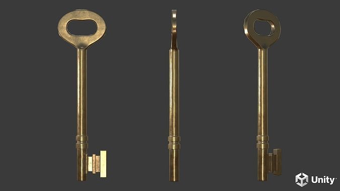 3D model Bronze key Low-poly 3D model VR / AR / low-poly | CGTrader