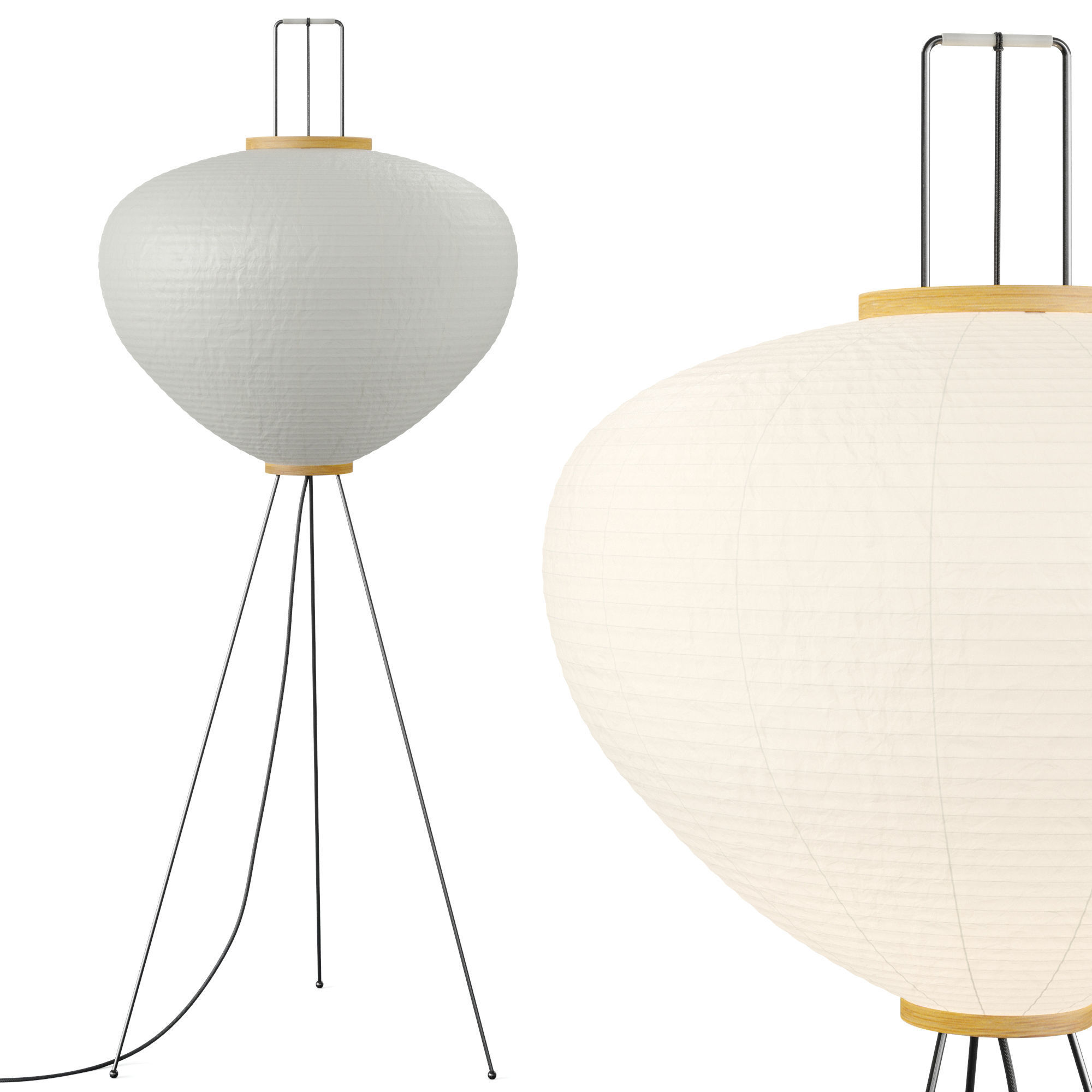 Akari 10A floor lamp by Vitra 3D model | CGTrader