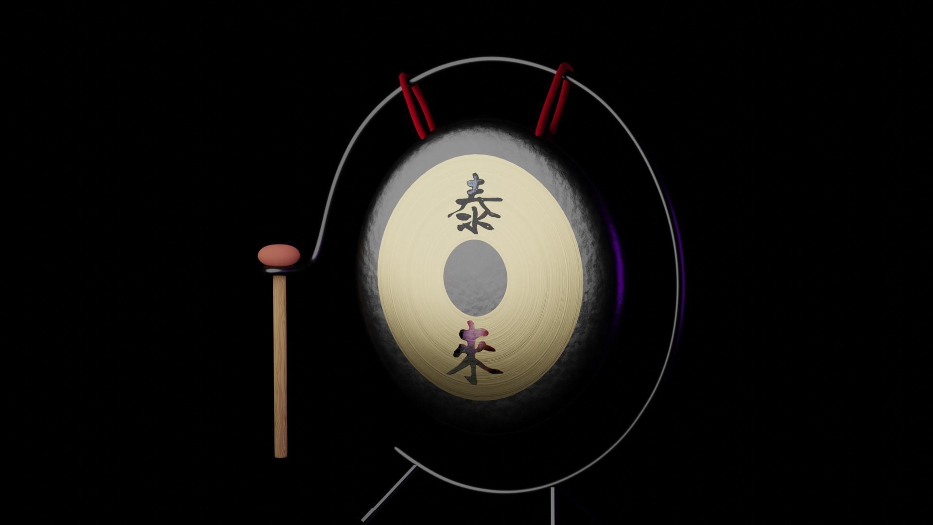 Mini Gong free VR / AR / low-poly 3D model | CGTrader