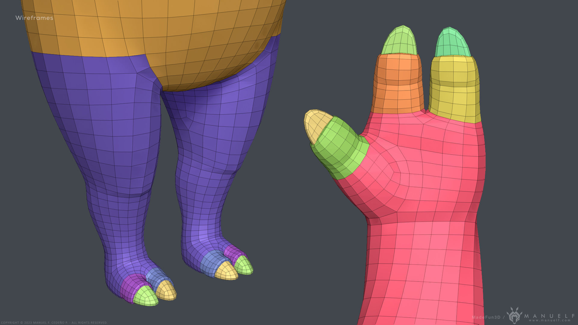 Stylized Cartoon Pig - Biped 3D model | CGTrader