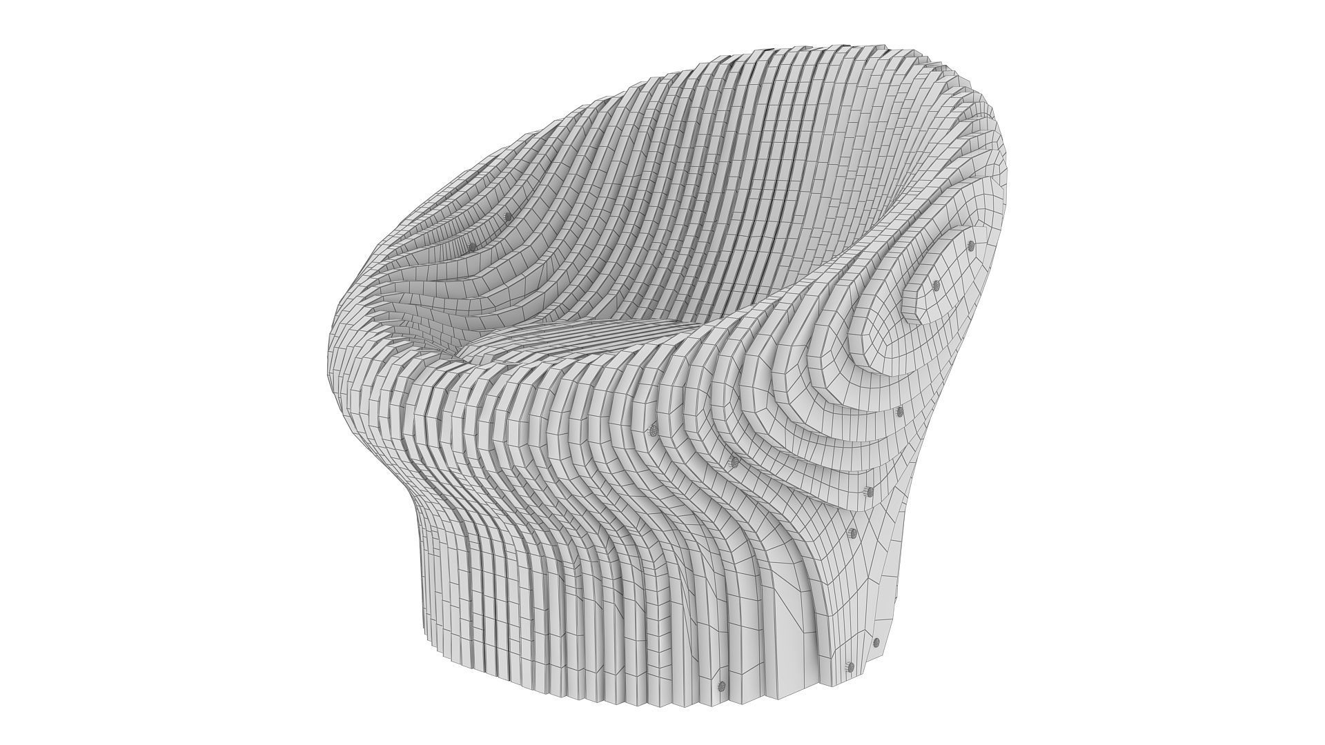 Parametric Chair 04 3D model | CGTrader