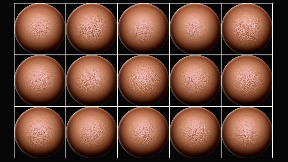 104 High Detailed Human Skin Alpha And VDM Brushes 3D model | CGTrader