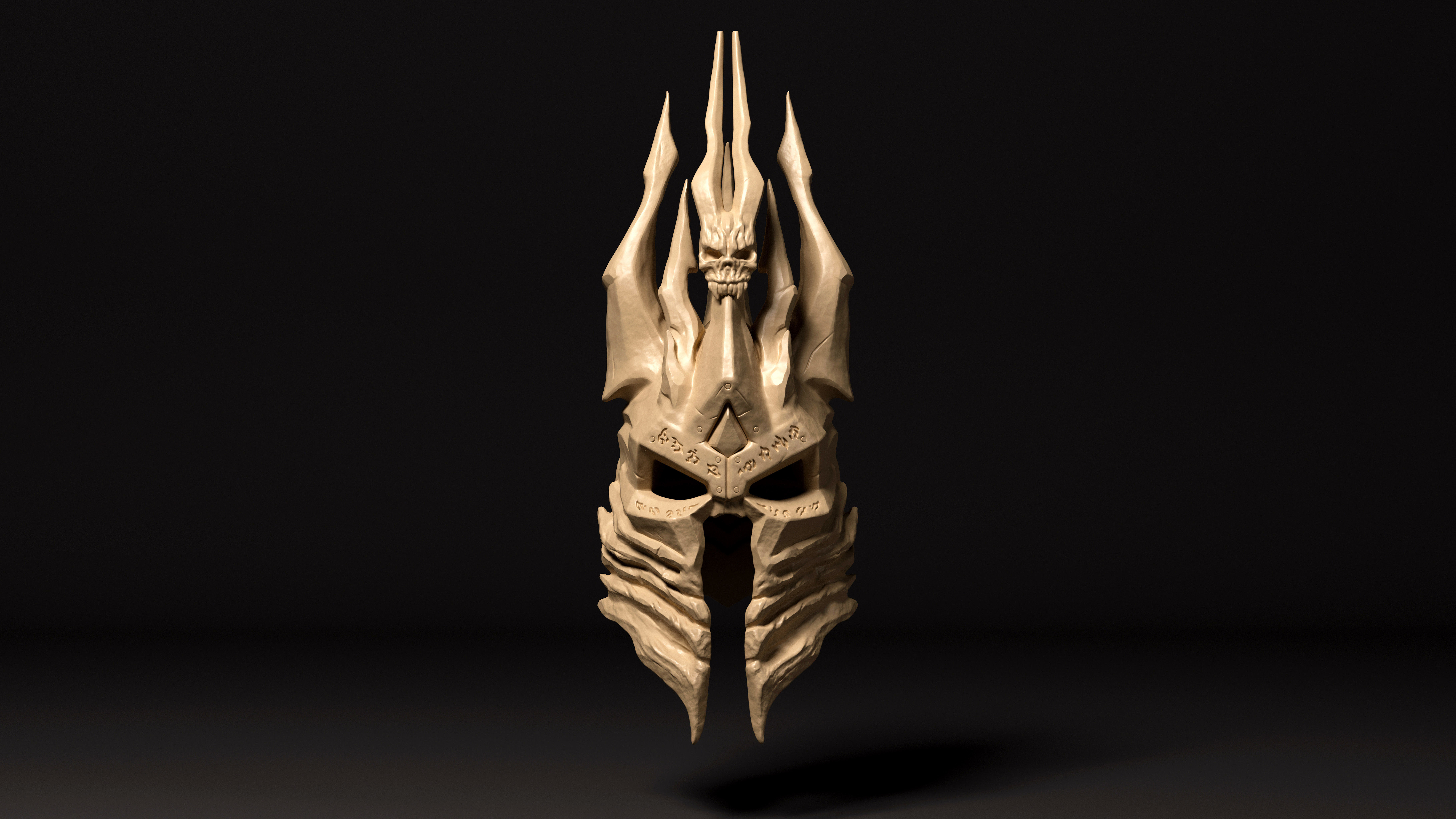 Warcraft Lich King Helmet - Helm of Domination 3D print model 3D model ...