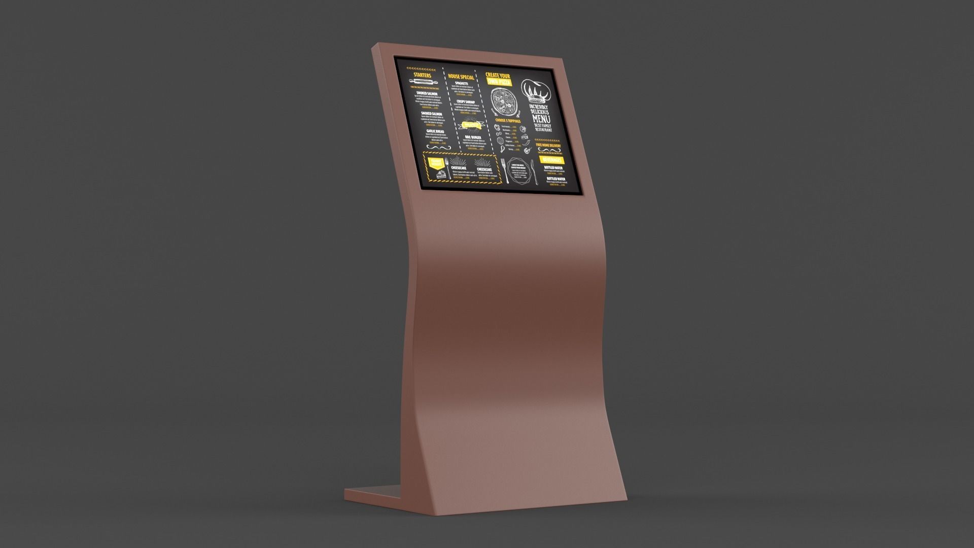 Electronic Kiosk 3D model | CGTrader