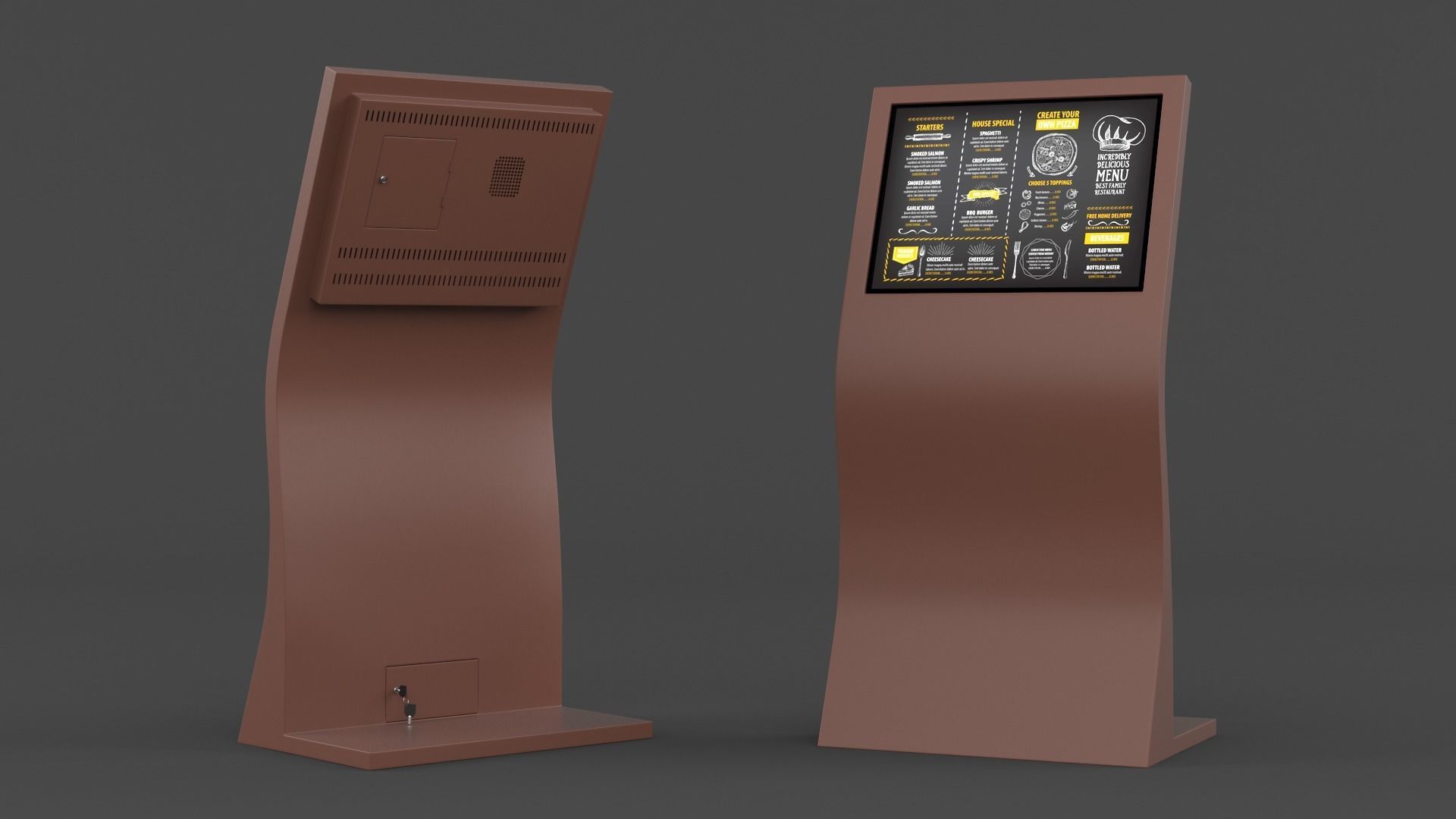 Electronic Kiosk 3D model | CGTrader