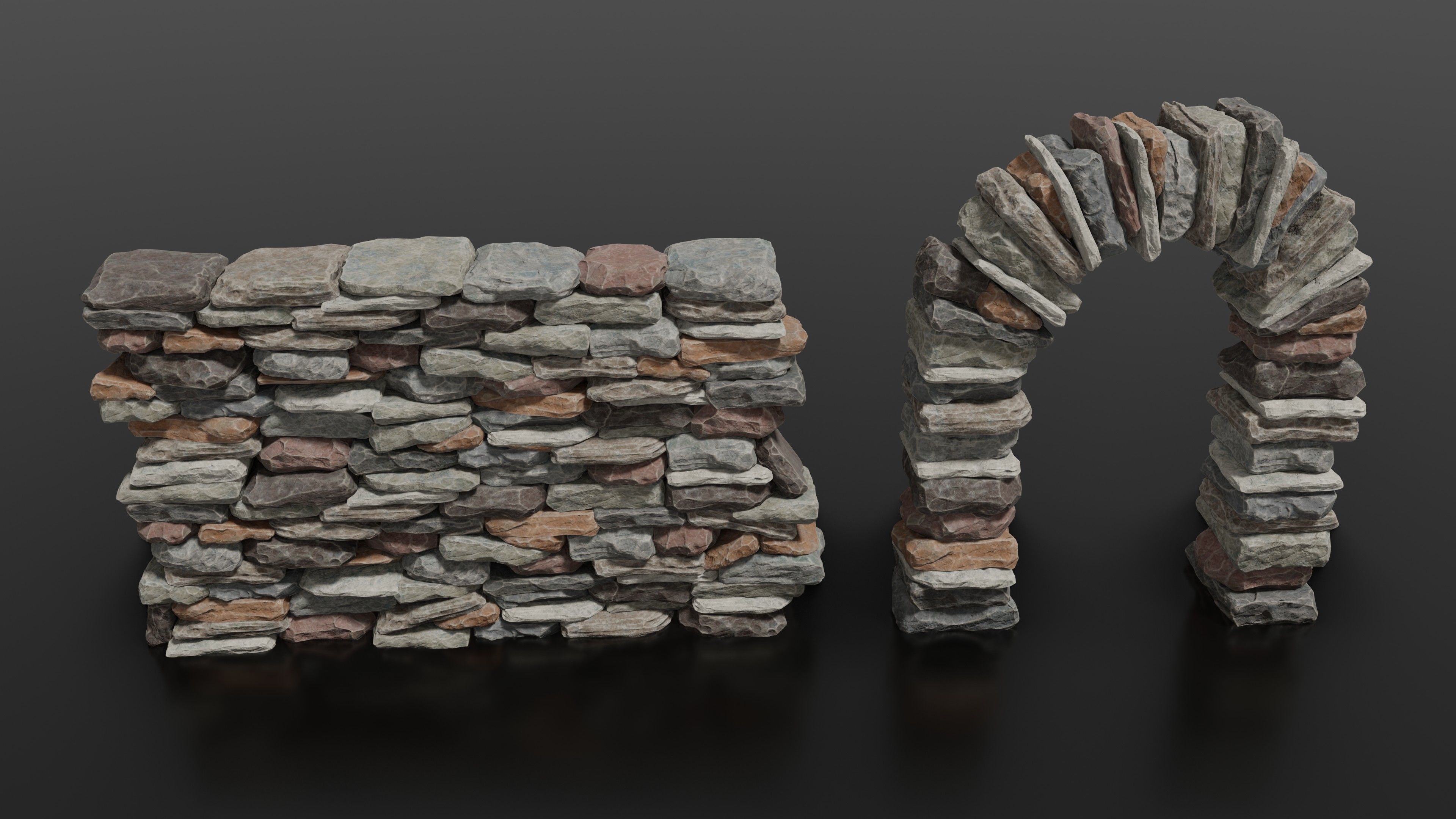 3D model cut boulder VR / AR / low-poly | CGTrader