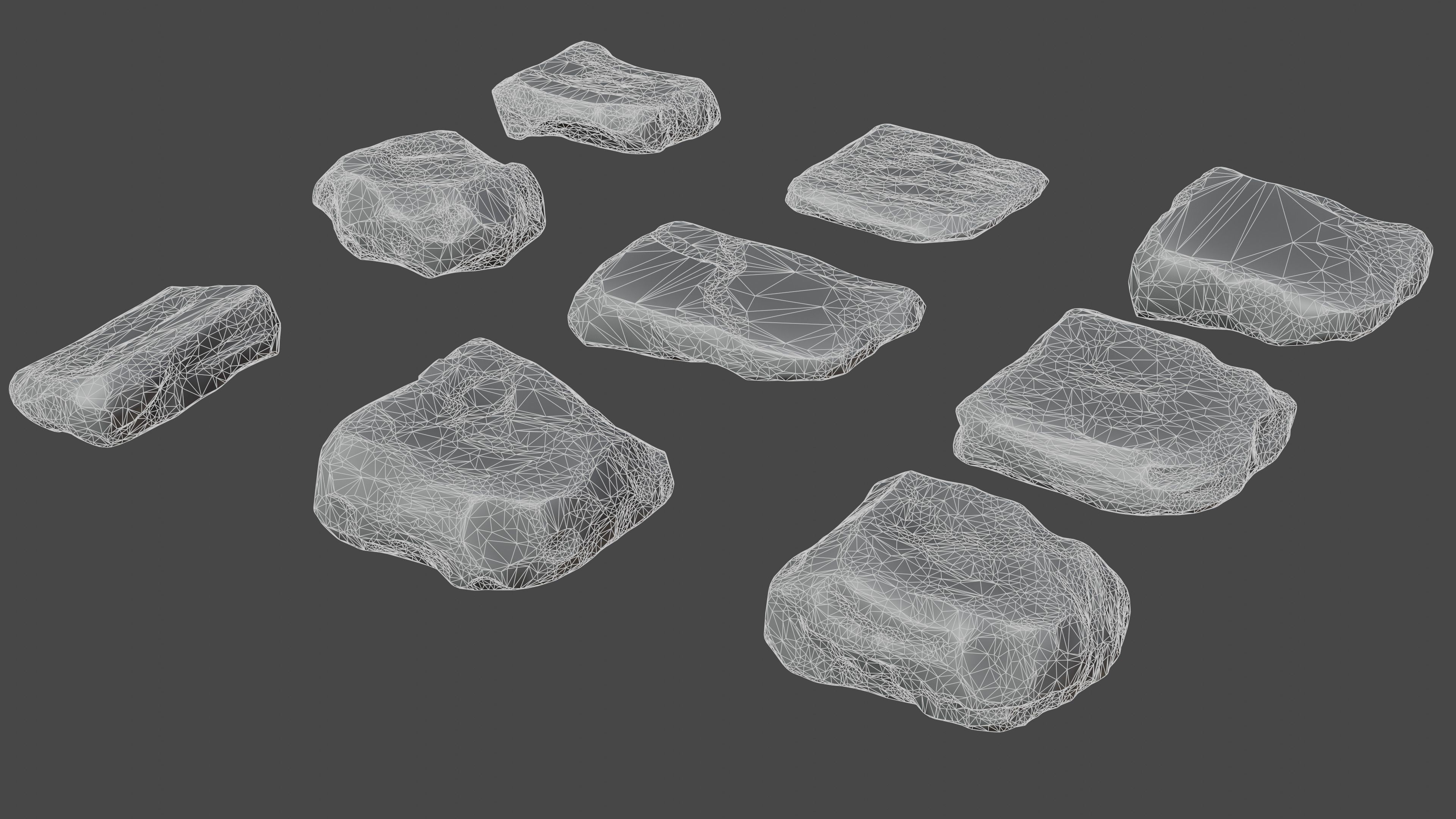 3D model cut boulder VR / AR / low-poly | CGTrader