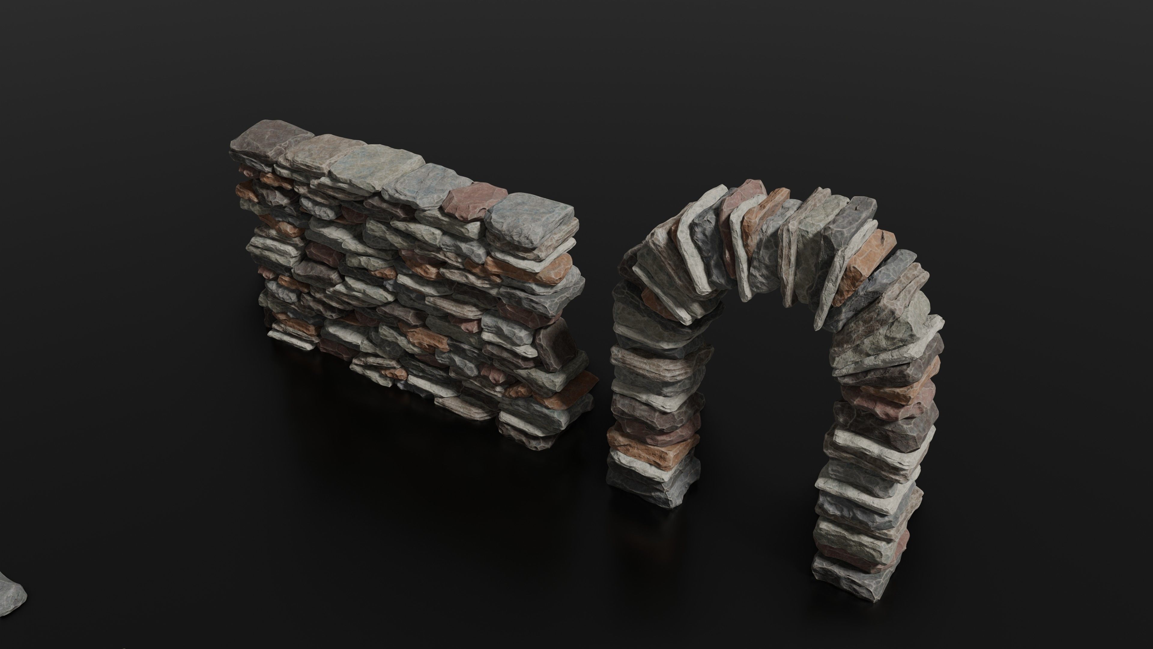 3D model cut boulder VR / AR / low-poly | CGTrader