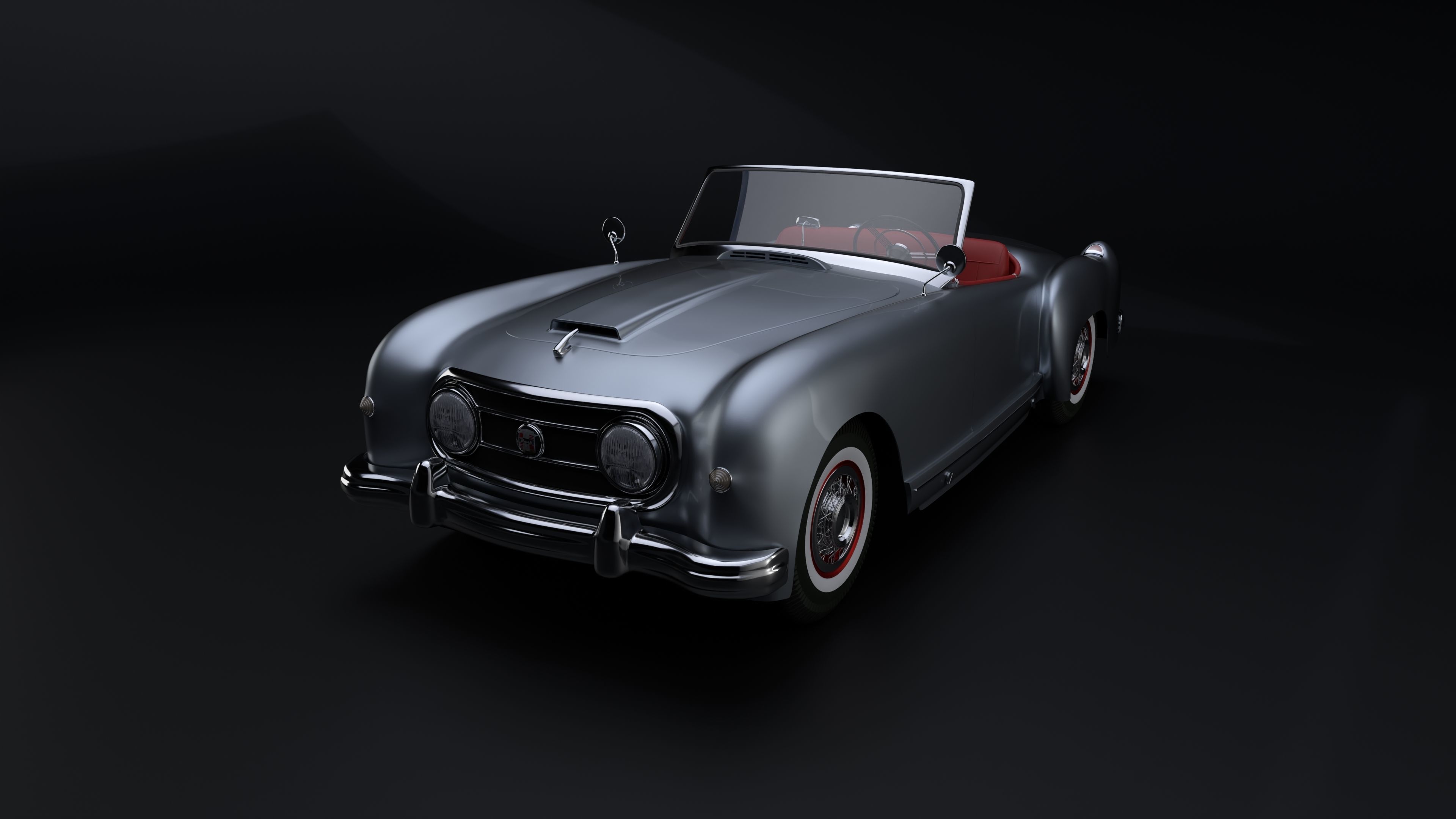vintage car - Nash Healy 1952 3D model | CGTrader