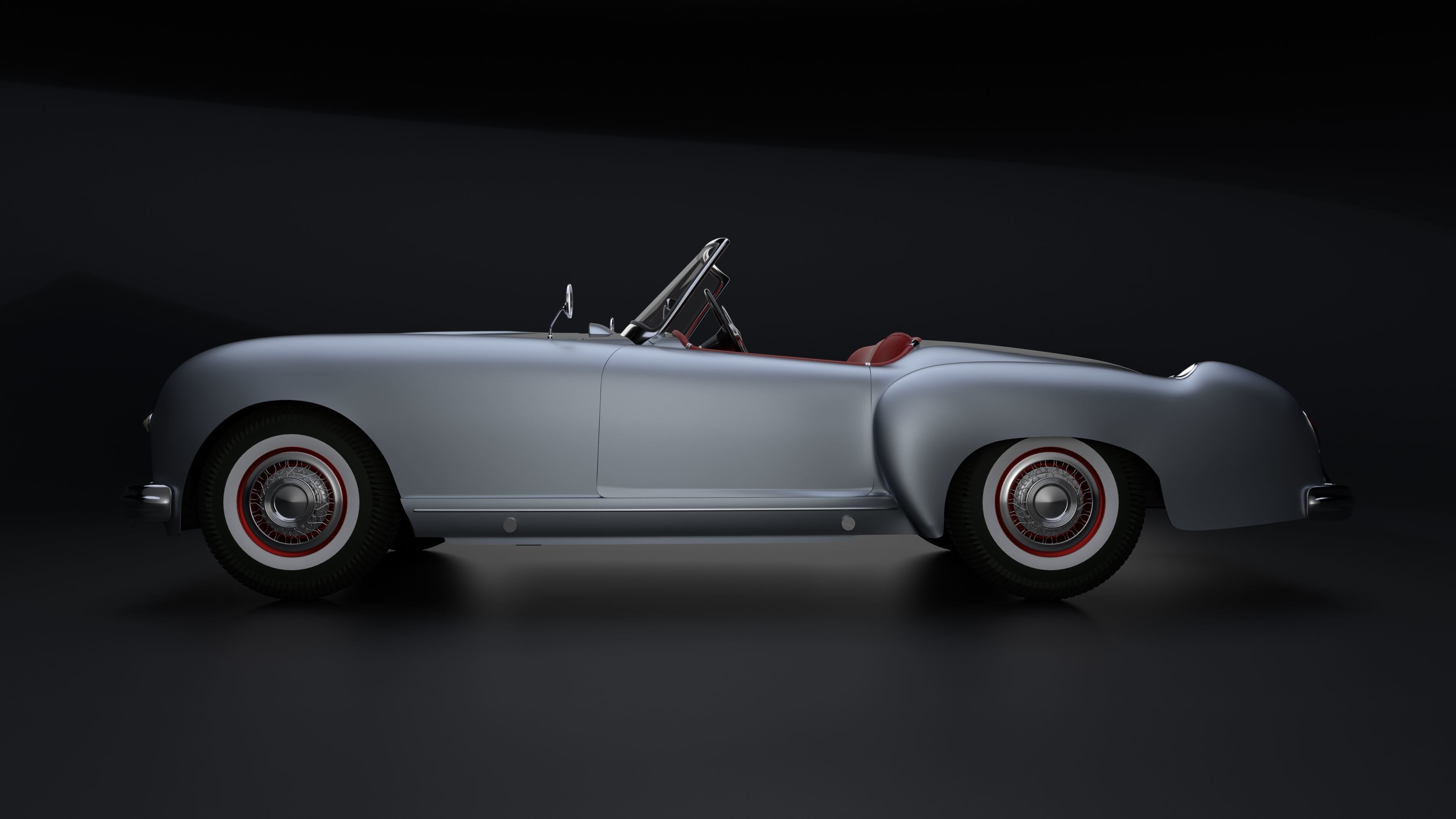 vintage car - Nash Healy 1952 3D model | CGTrader