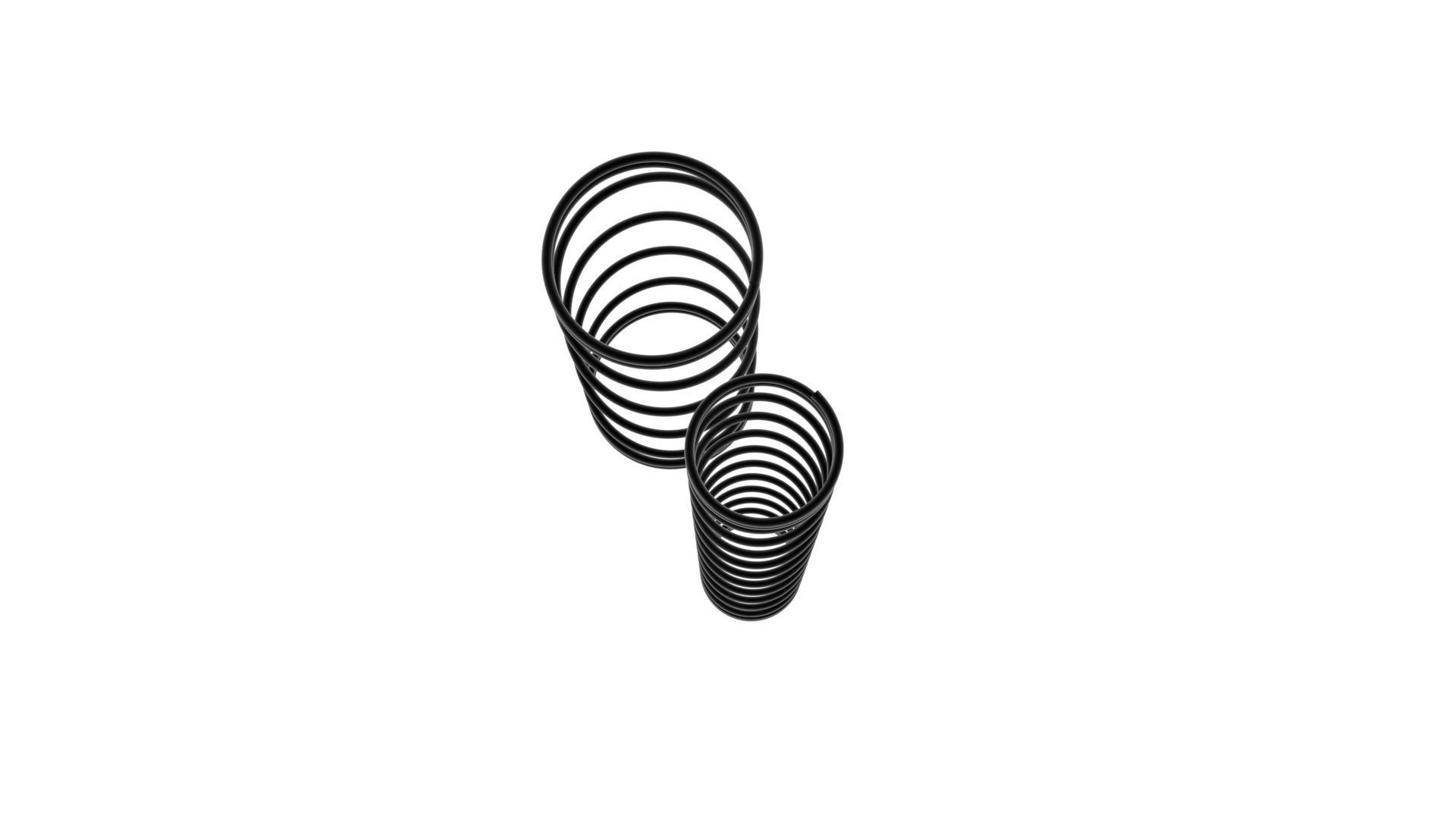 Black Pen Springs 3D model | CGTrader
