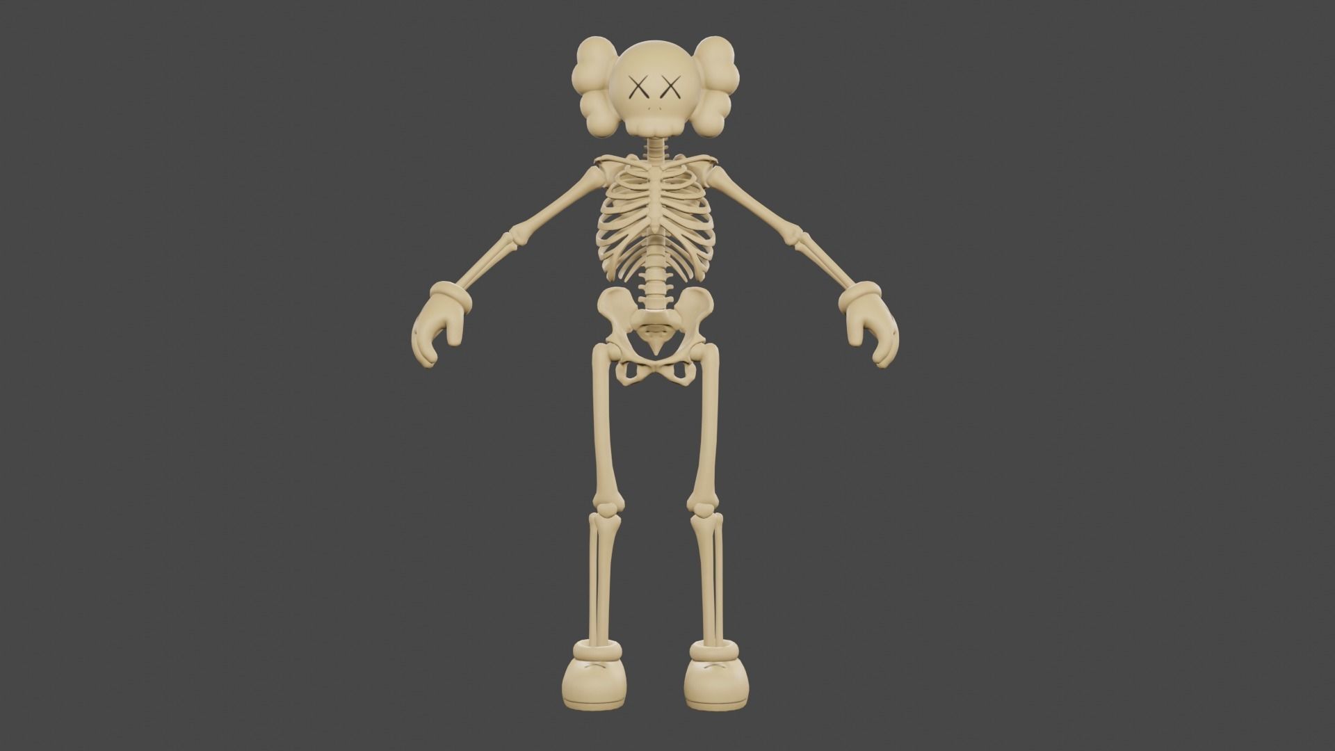 KAWS SKELETON FORTNITE 2021 3D model 3D printable | CGTrader