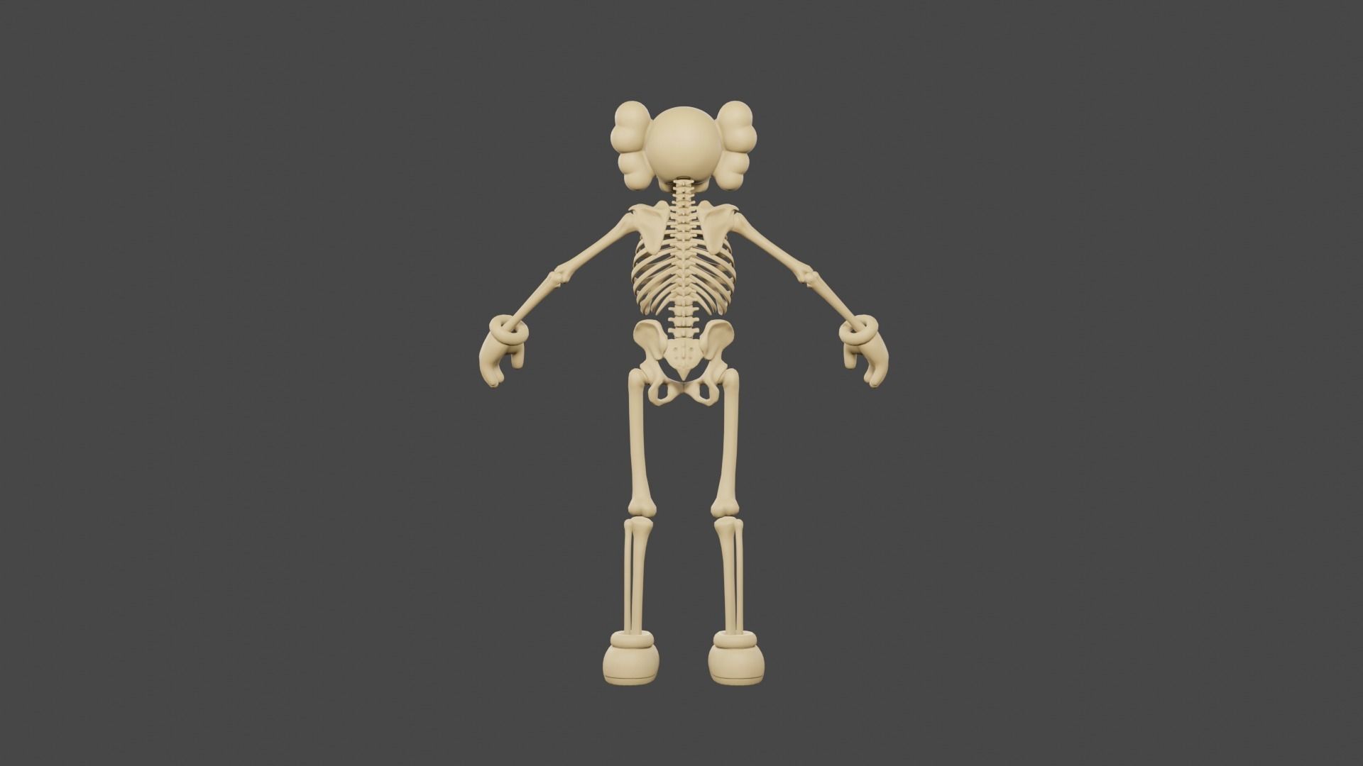KAWS SKELETON FORTNITE 2021 3D model 3D printable | CGTrader
