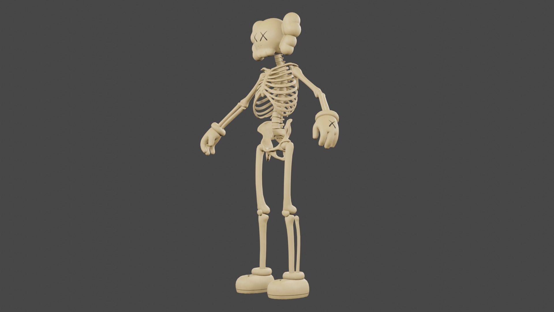 KAWS SKELETON FORTNITE 2021 3D model 3D printable | CGTrader