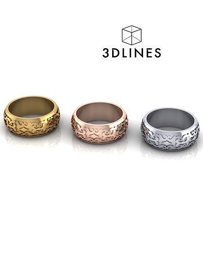 eternity band gold 3D model 3D printable | CGTrader