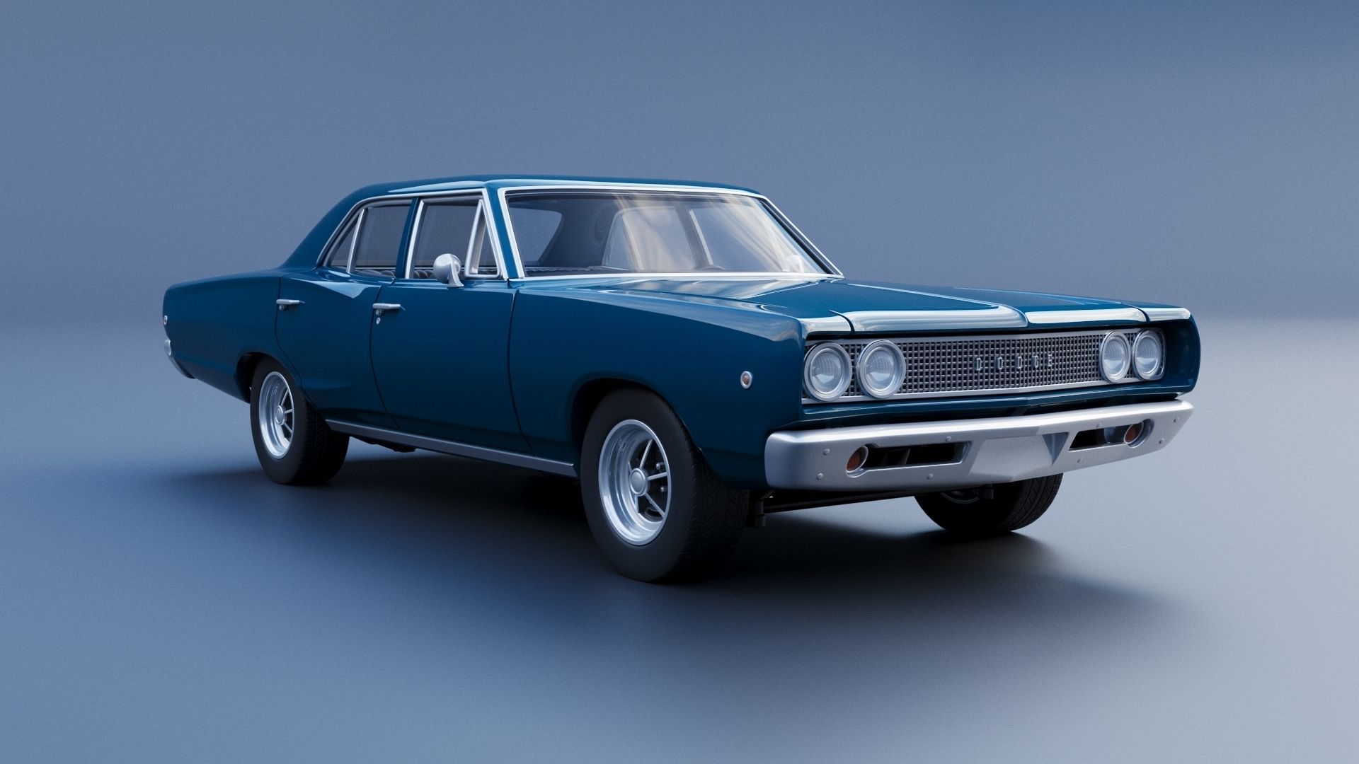Dodge Coronet 4 Door 1968 3D model 3D printable | CGTrader