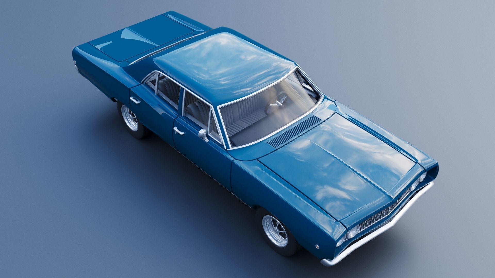 Dodge Coronet 4 Door 1968 3D model 3D printable | CGTrader