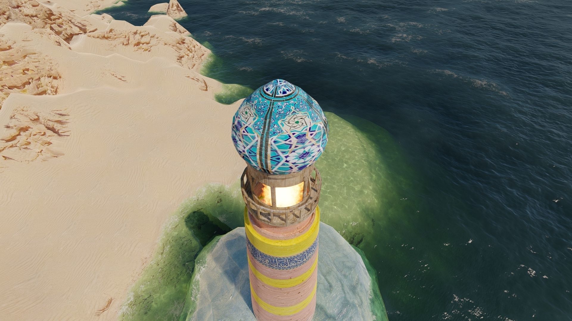 Islamic lighthouse Middle Eastern free 3D model | CGTrader