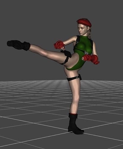 Cammy Street Fighter 3D model 3D printable | CGTrader