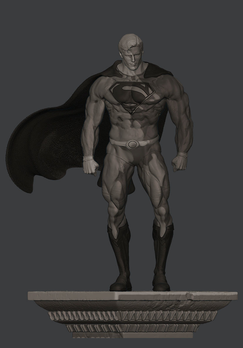 Superman Christopher Reeve 3D model 3D printable | CGTrader