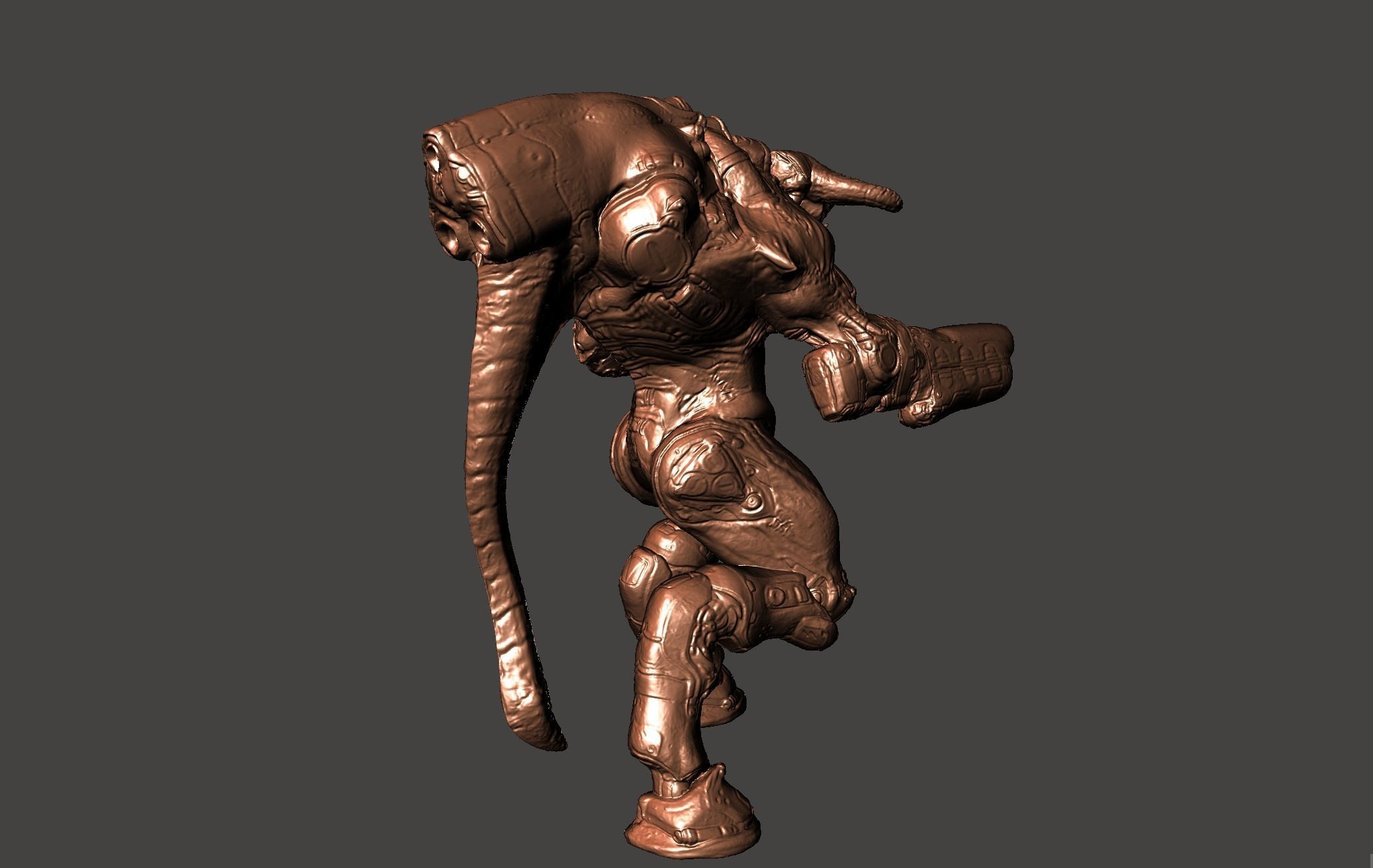 CYBERDEMON DOOM 3 FINAL BOSS - ULTRA DETAILED MESH - HI-POLY STL 3D ...